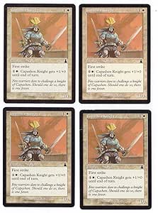 Amazon.com: Capashen Knight Playset of 4 (Magic the Gathering : Urza's ...