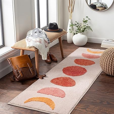 Amazon.com: DEXDE Boho Bathroom Rug Runner 24x60 Long Bath Mat for ...