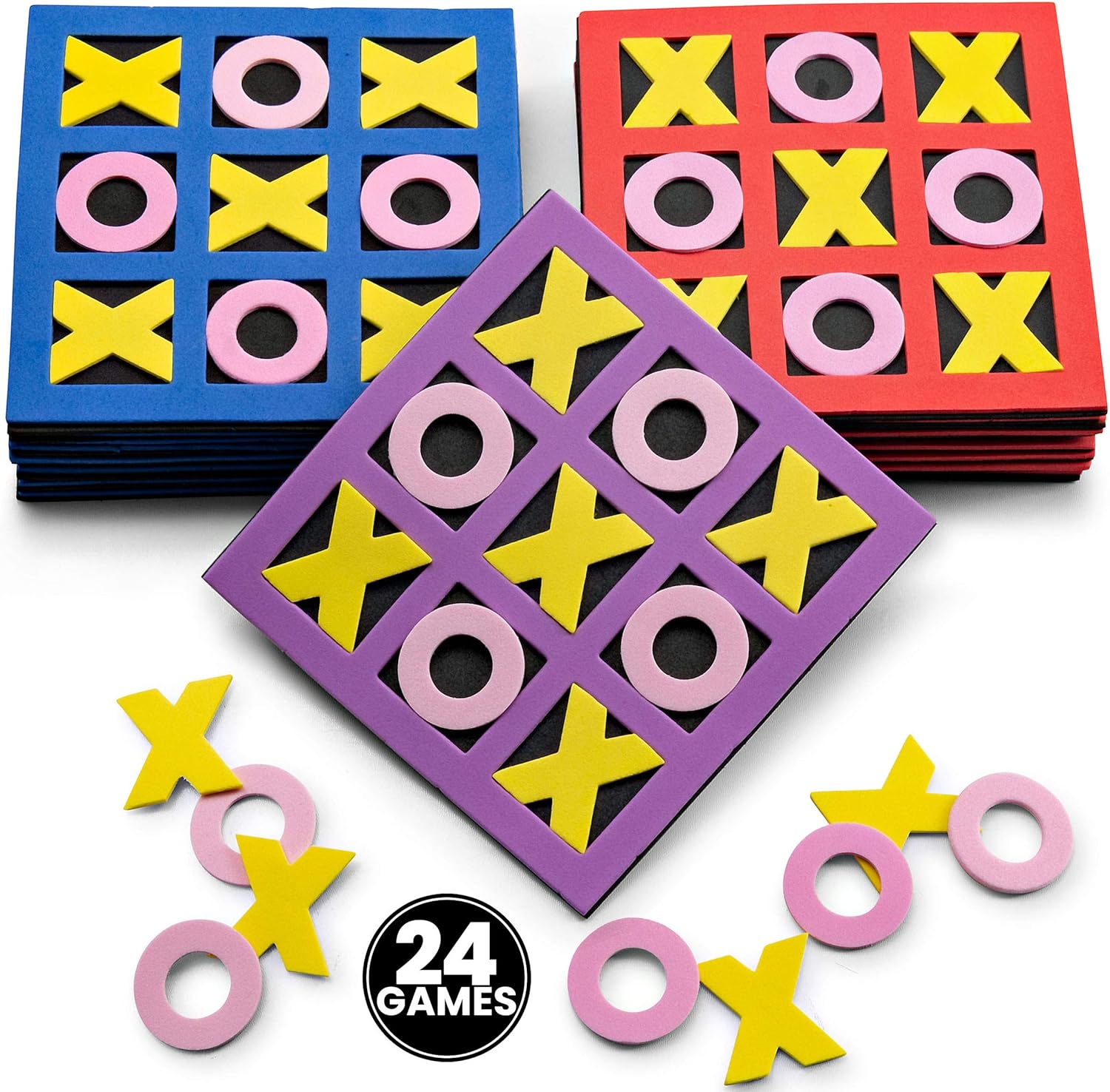 Buy Tic Tac Toe Bulk Pack Of 24 5 x5 Foam Tic Tac Toe Mini Board Game