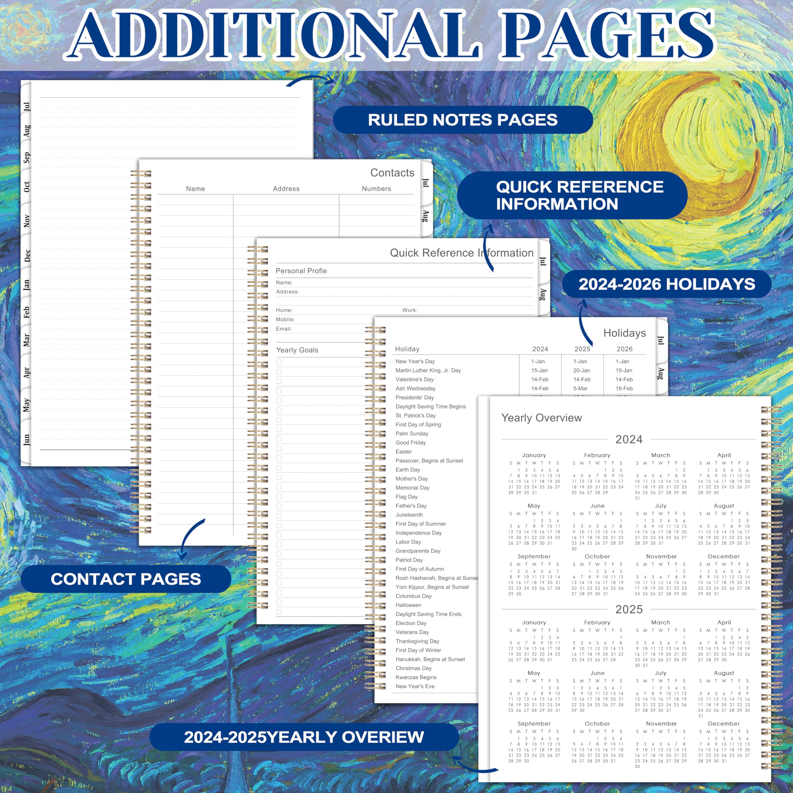 Snapklik.com : 2024-2025 Planner - 9 X 11 Planner Weekly And Monthly ...
