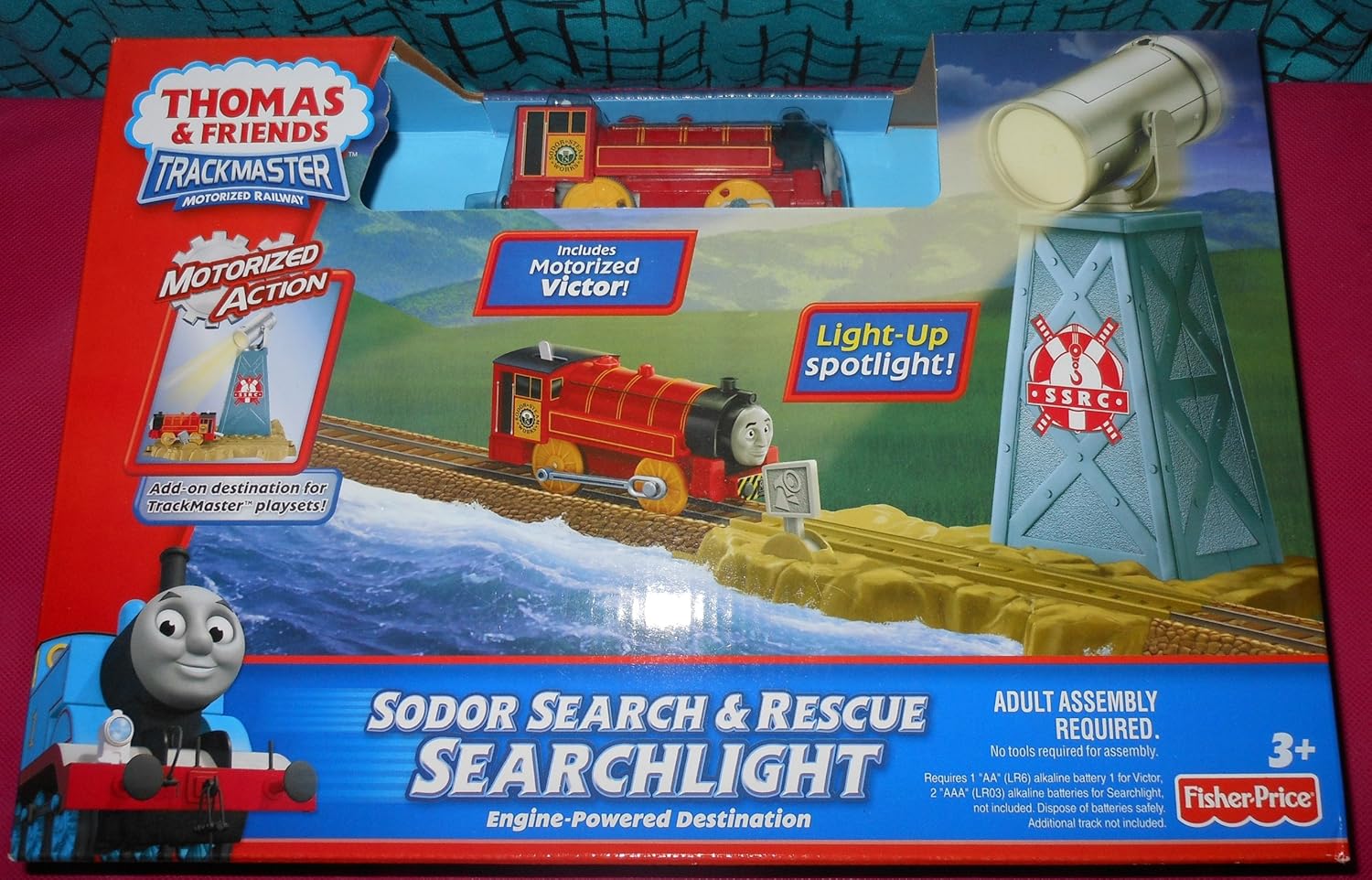 Amazon.com: TrackMaster Sodor Search & Rescue Searchlight Engine ...