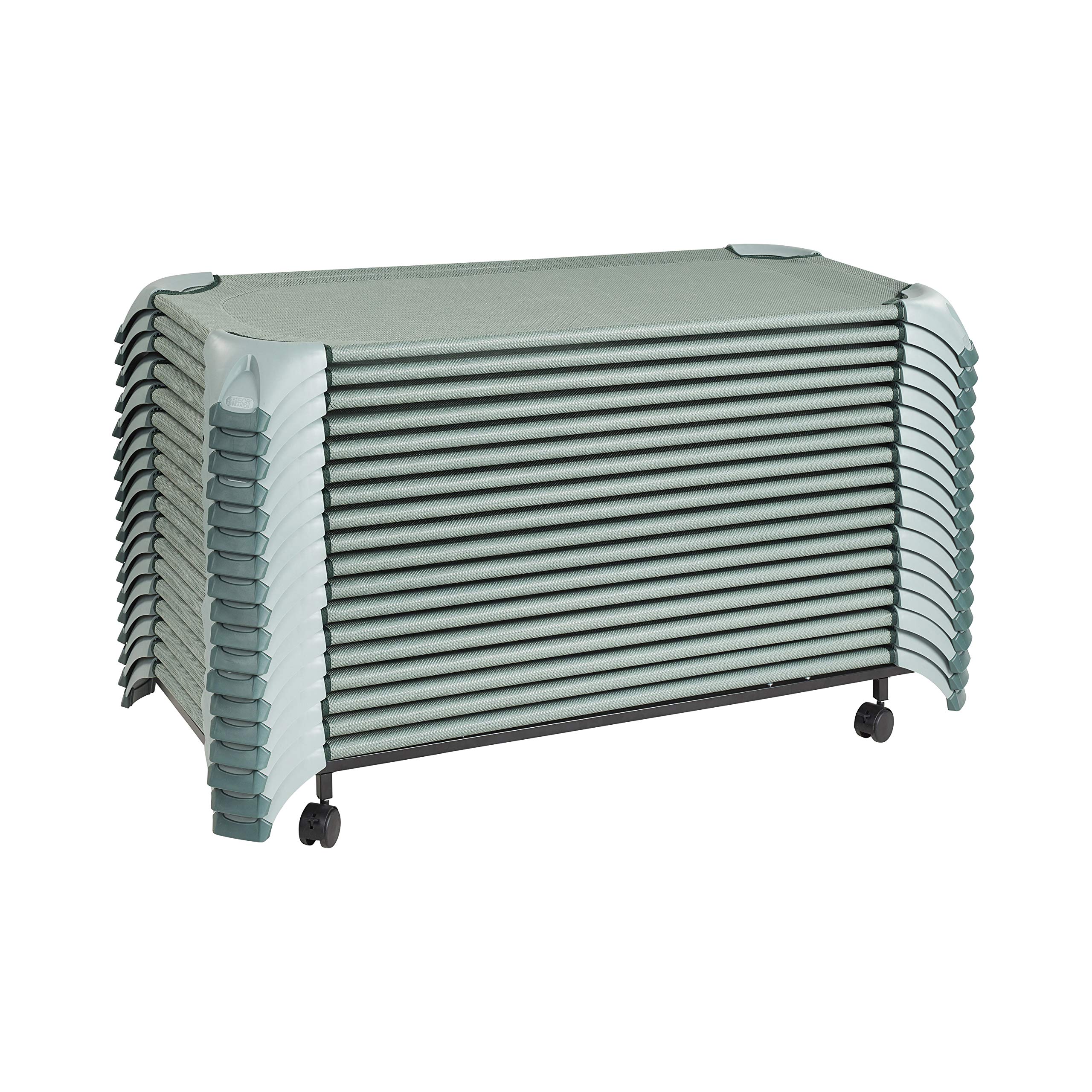 ECR4Kids Cozy Cot Trolley, Classroom Mobile Cot Storage Cart, Preschool ...