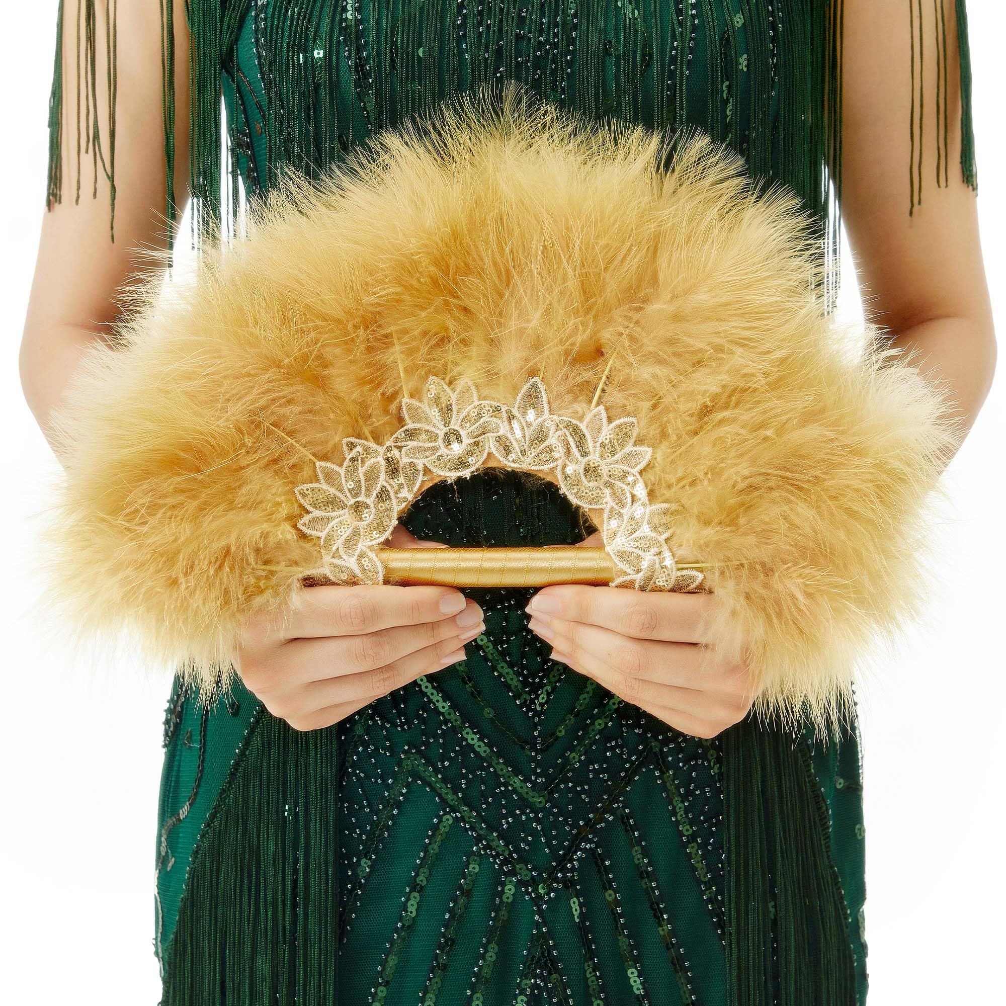 Marabou Feather Fan