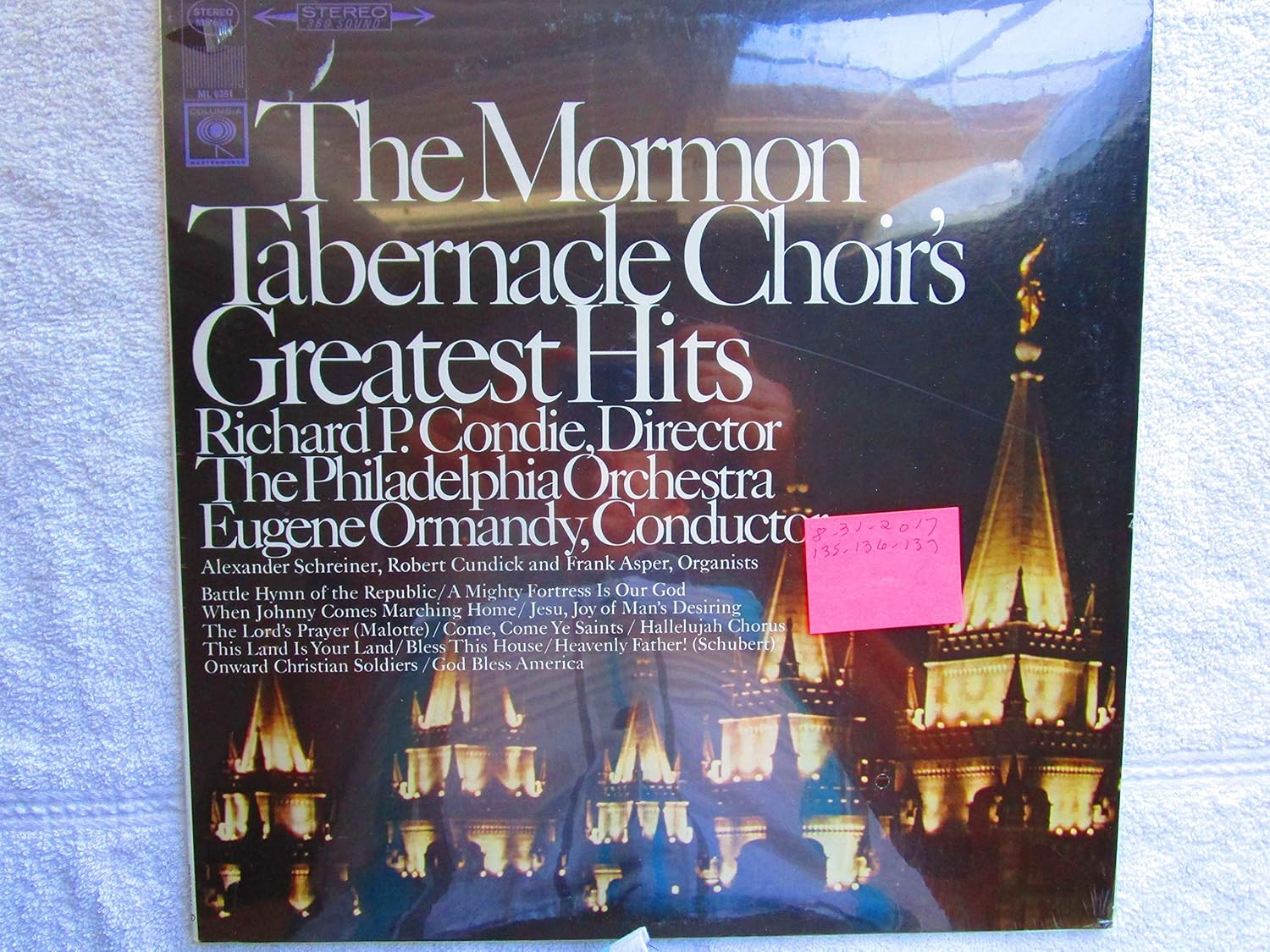 The Mormon Tabernacle Choir Greatest Hits by : Amazon.co.uk: CDs & Vinyl