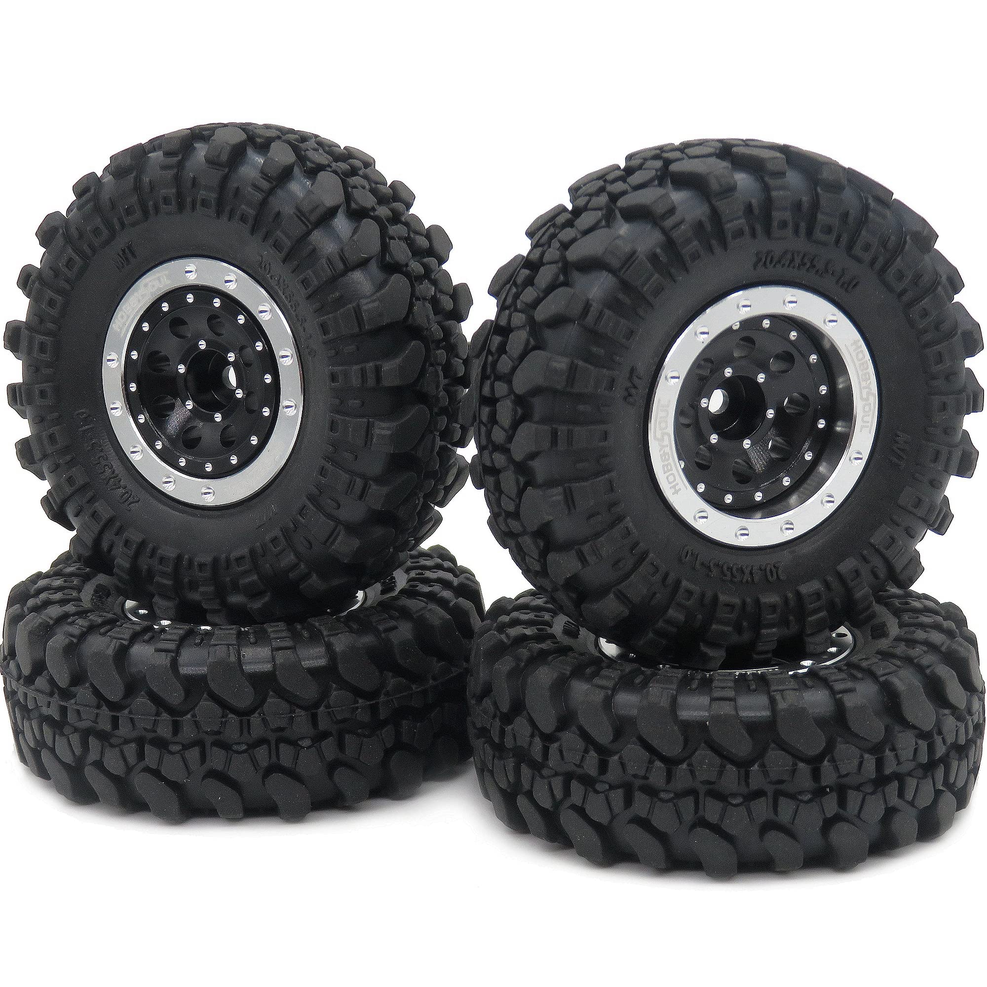 Snapklik.com : HOBBYSOUL Adjustable Offset 1.0 Rc Wheels Rims Silver ...