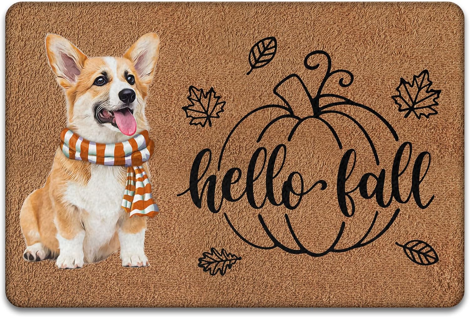 Amazon.com: PREZZY Pembroke Welsh Corgi Gifts Hello Fall Door Mat ...