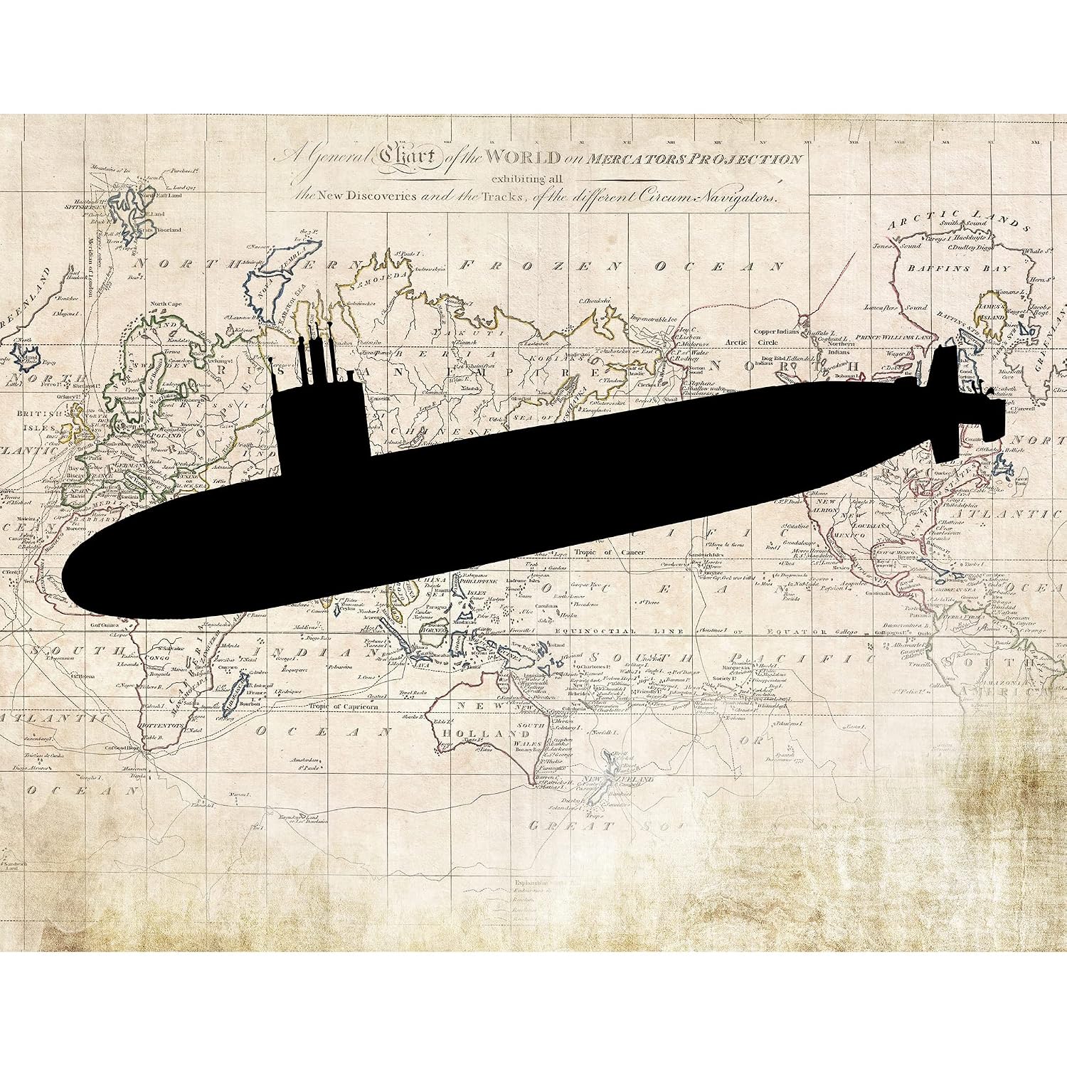 Amazon.com: USS Sturgeon Nuclear Attack Submarine Wall Art Print Poster ...