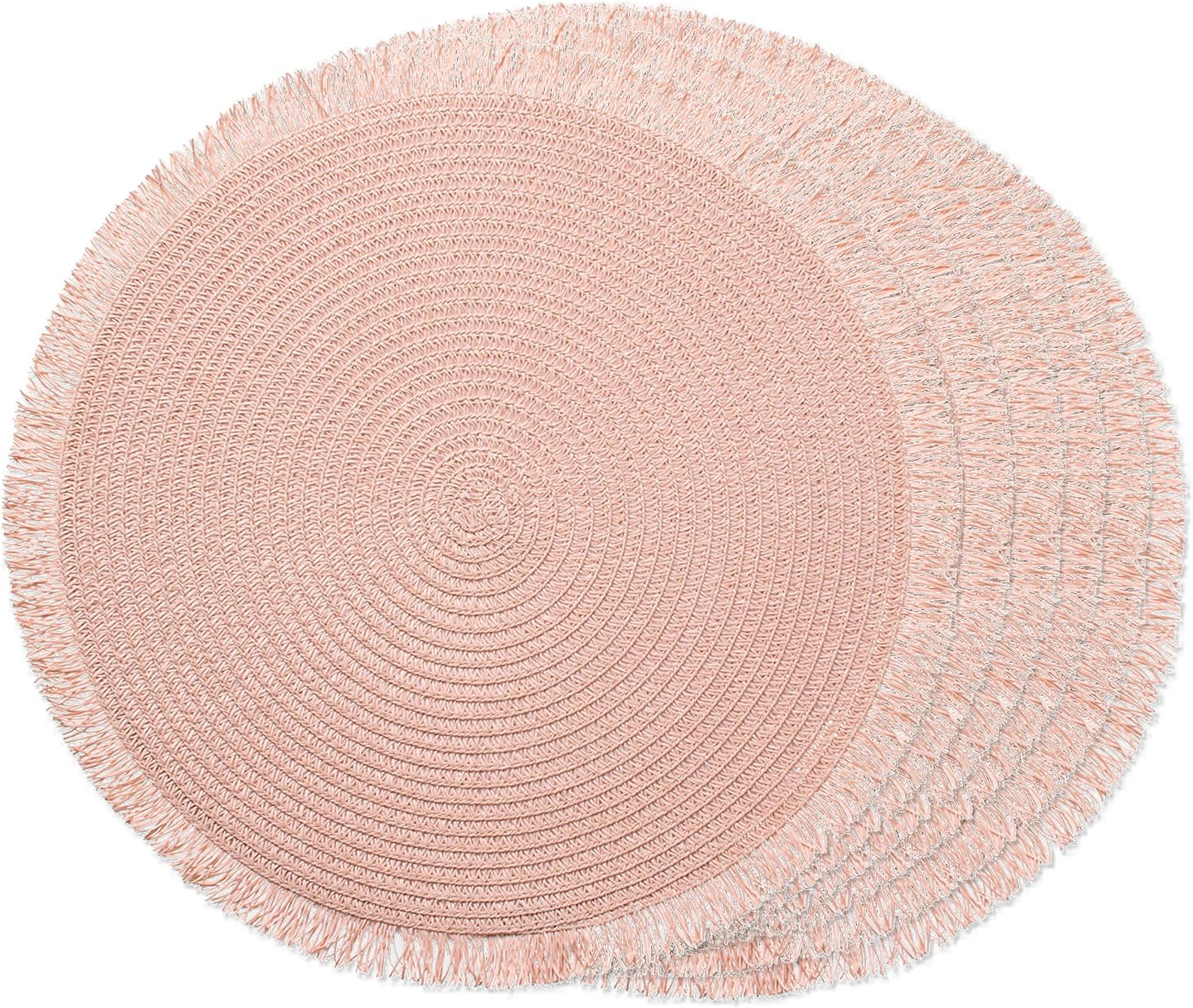 Amazon.com: Place Mat Round 4 Pack - Pink : Home & Kitchen