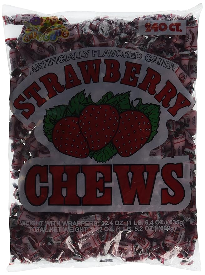 Amazon.com : Albert's Fruit Chews - Strawberry Flavor (240 Candies ...