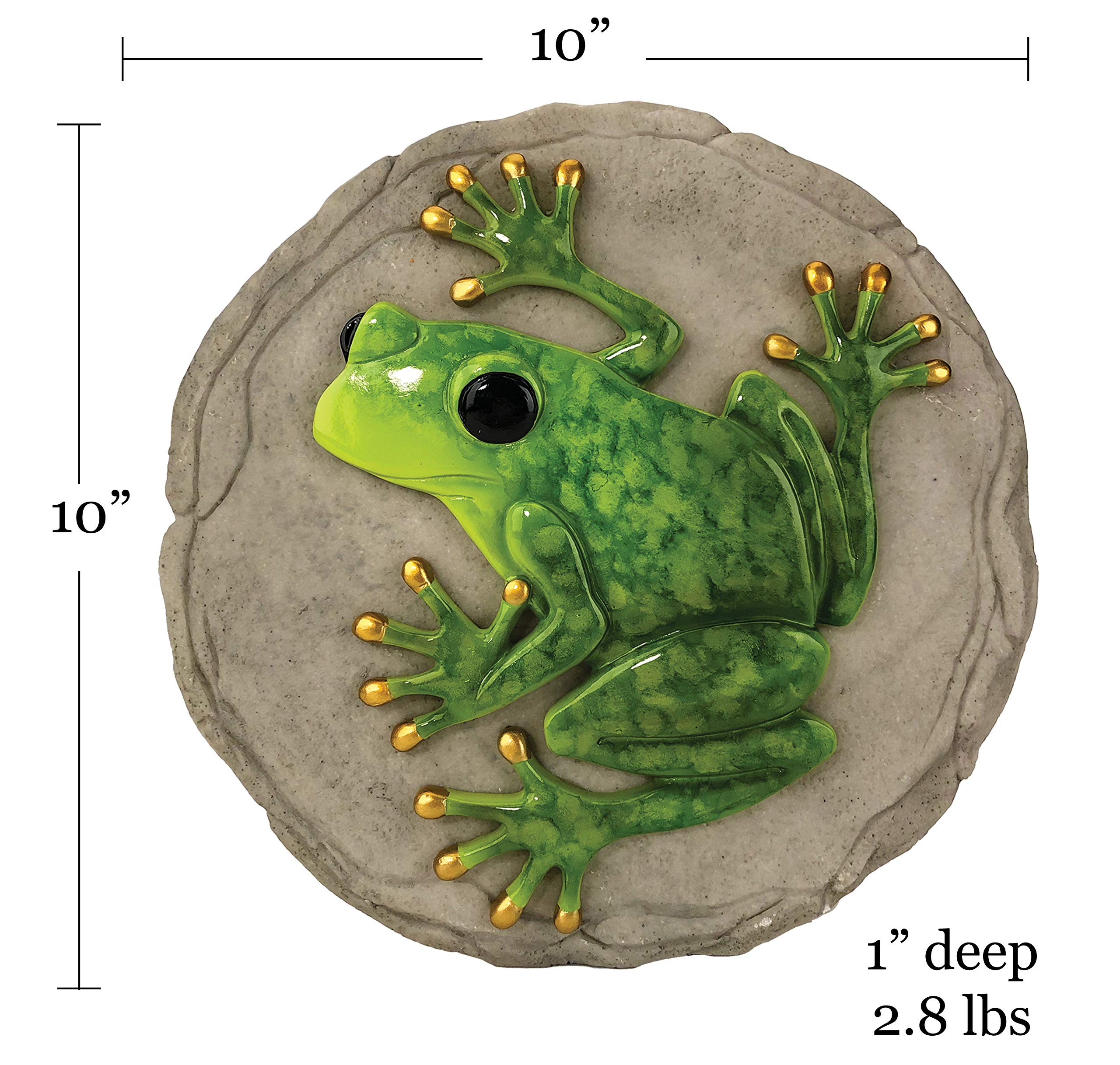 Snapklik.com : Garden Décor - Raised Frog Stepping Stone - Decorative ...