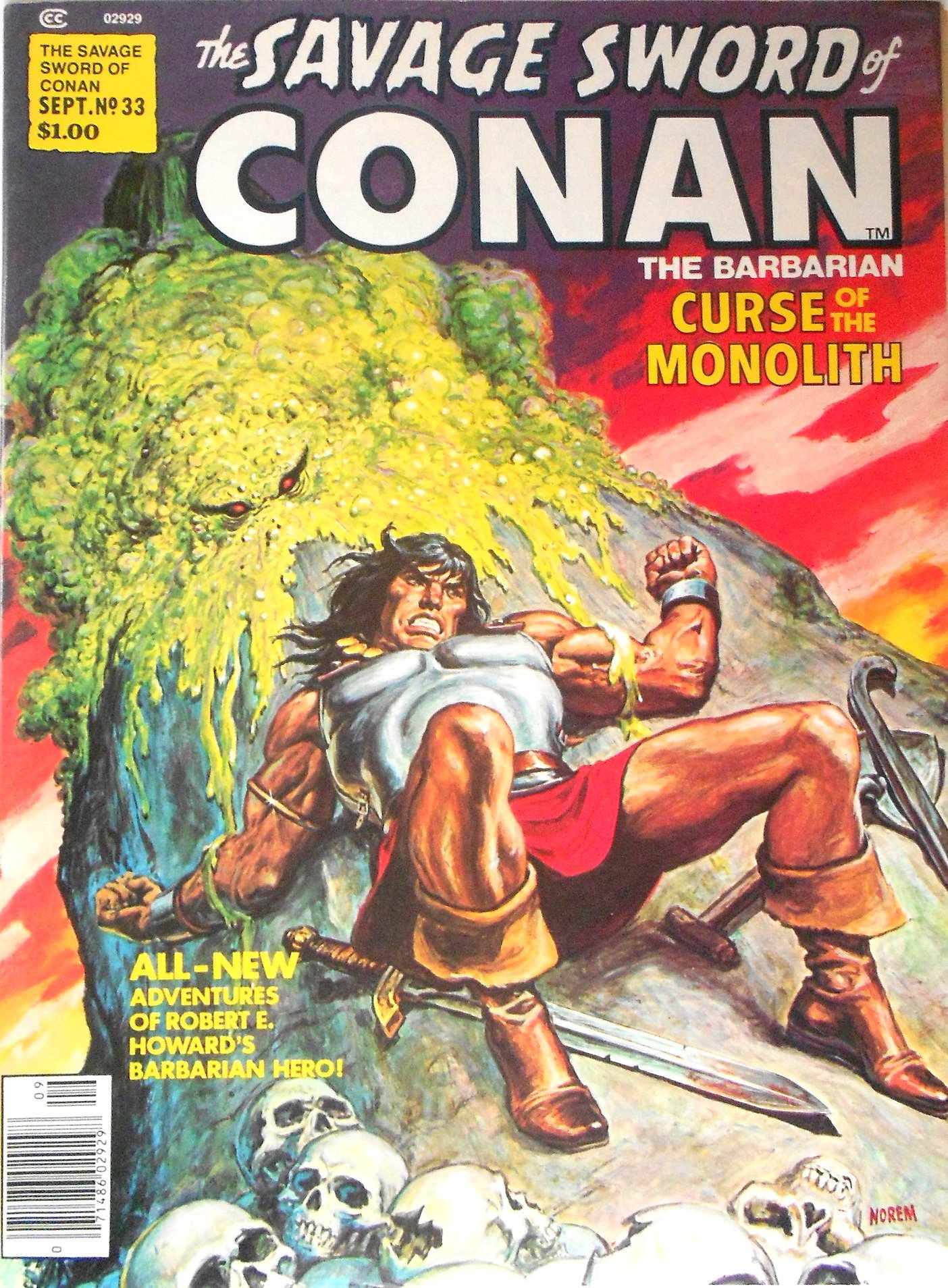 Amazon.com: The Savage Sword of Conan: The Barbarian (Vol. 1, No. 33 ...