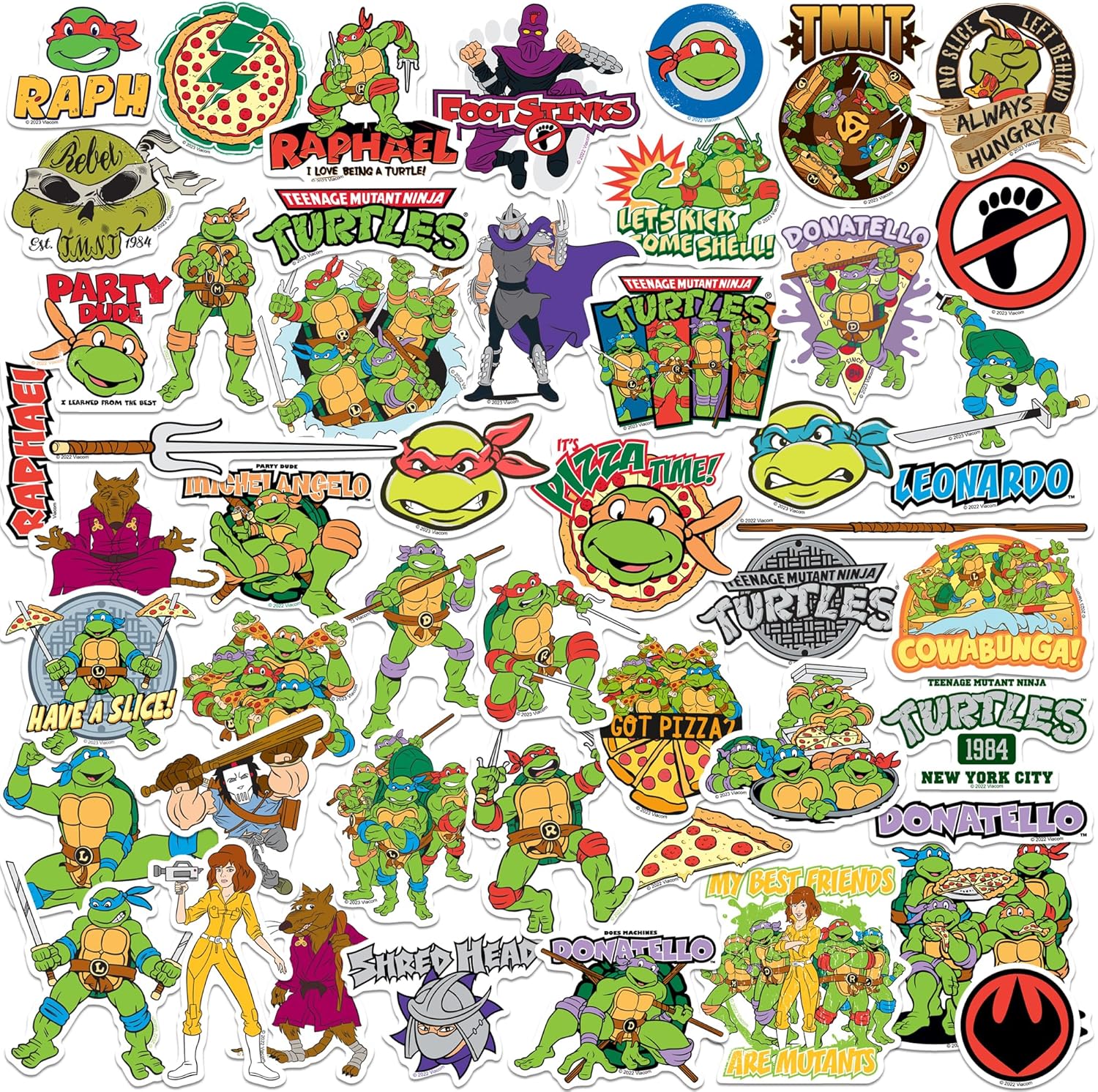 Amazon.com: Teenage Mutant Ninja Turtles TMNT 2nd Variety Mix 50ct ...