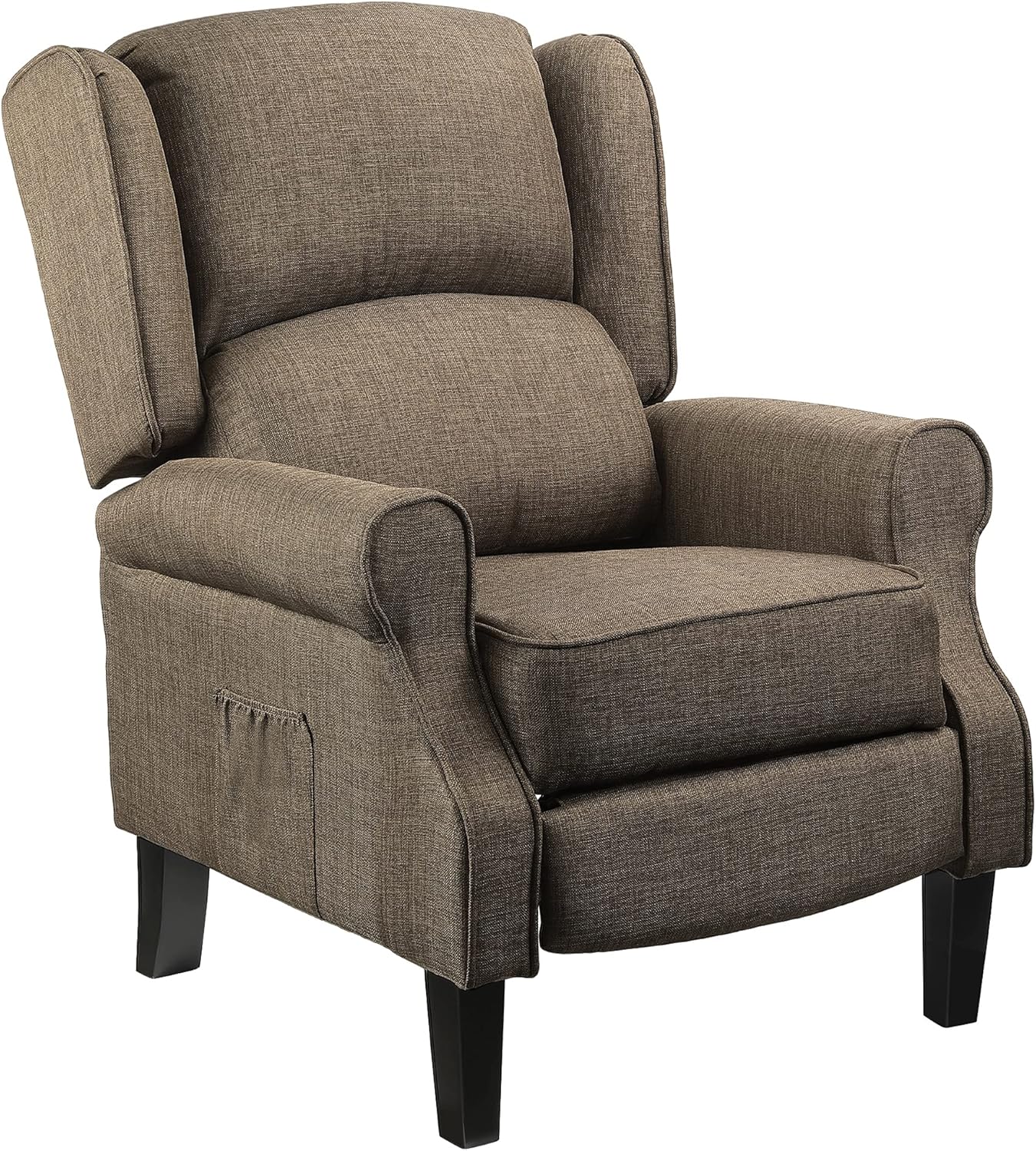 Amazon.com: HOMCOM Wingback Heated Vibrating Accent Sofa Vintage ...