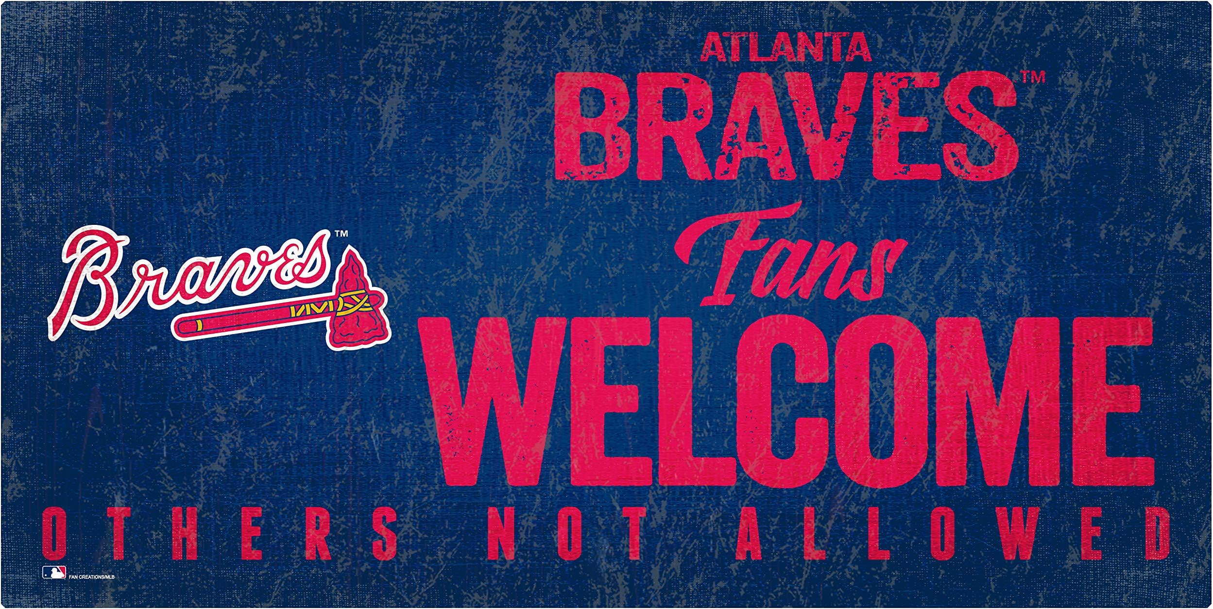 Amazon.com : Braves 12" Circle with State and Team Logo Wood Sign ...