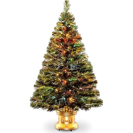 Amazon.com: National Tree 48 Inch Fiber Optic Radiance Fireworks Tree ...