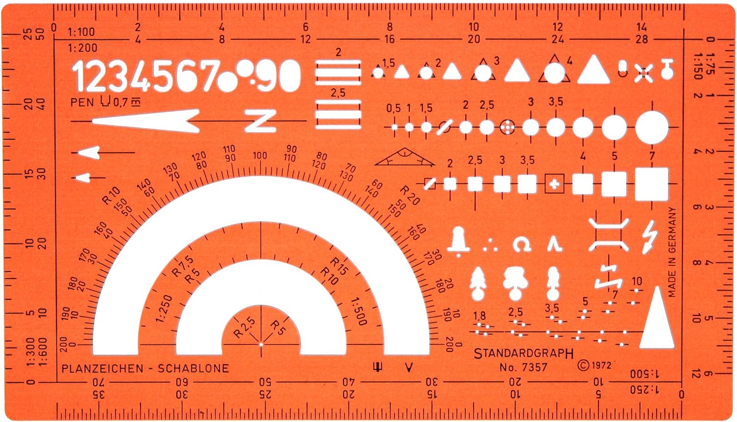 Cartography Survey Map Square Triangle Circle Arrows Symbols Drawing ...