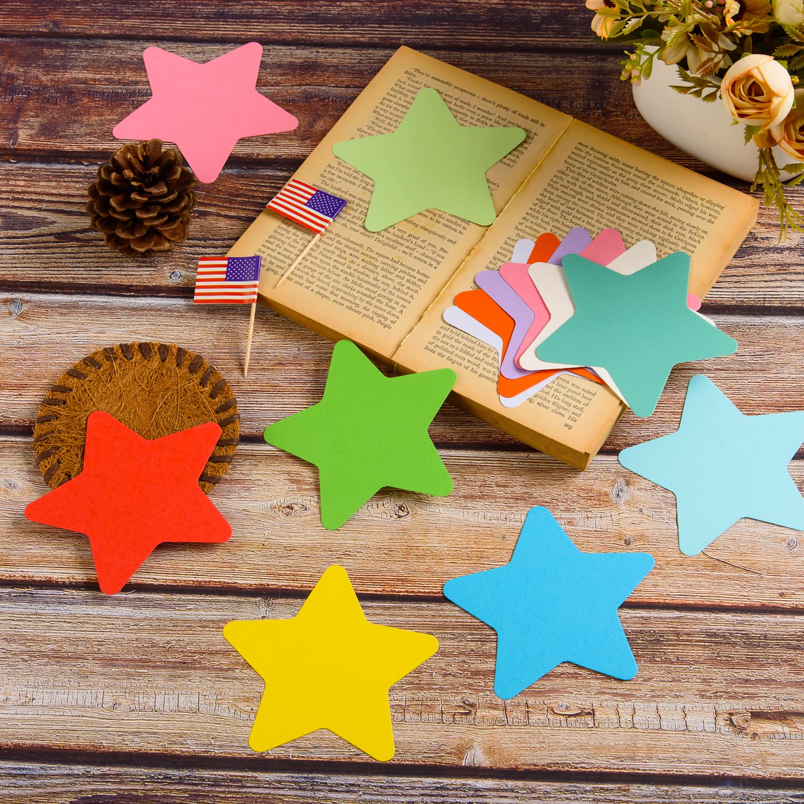 Snapklik.com : 360 Assorted Color Paper Star Cut-Outs & Shapes - Accent ...