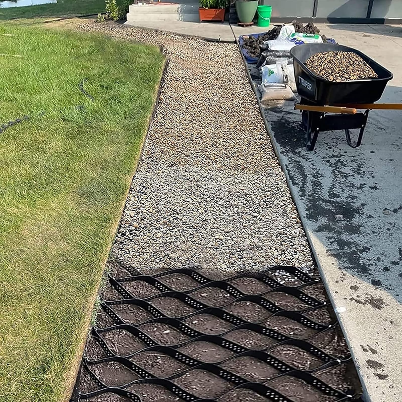 Recycled Plastic Driveway Recycled Materials In Modern Driveway