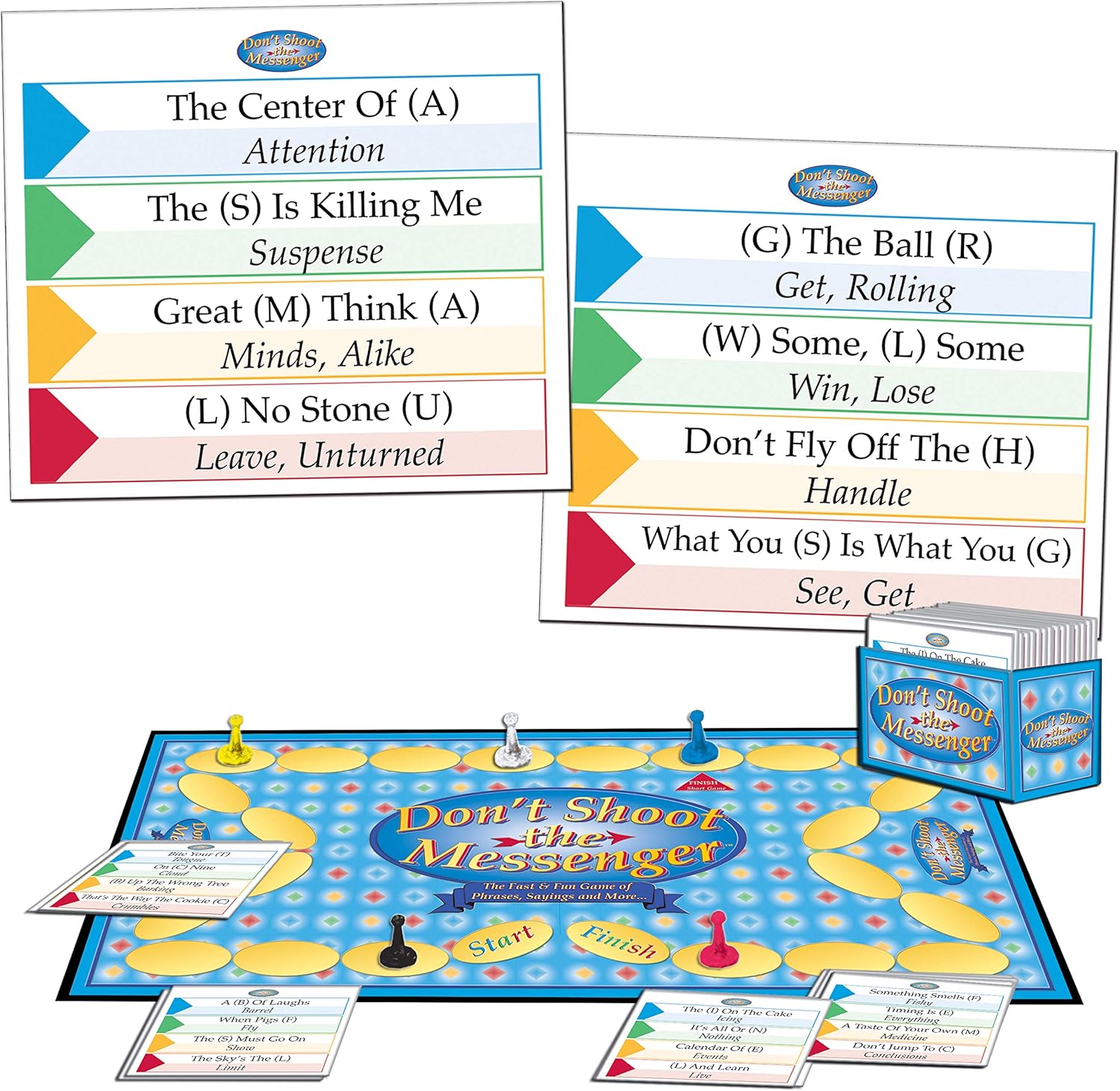 Dont Shoot The Messenger – Juego de mesa rápido y divertido de frases y ...