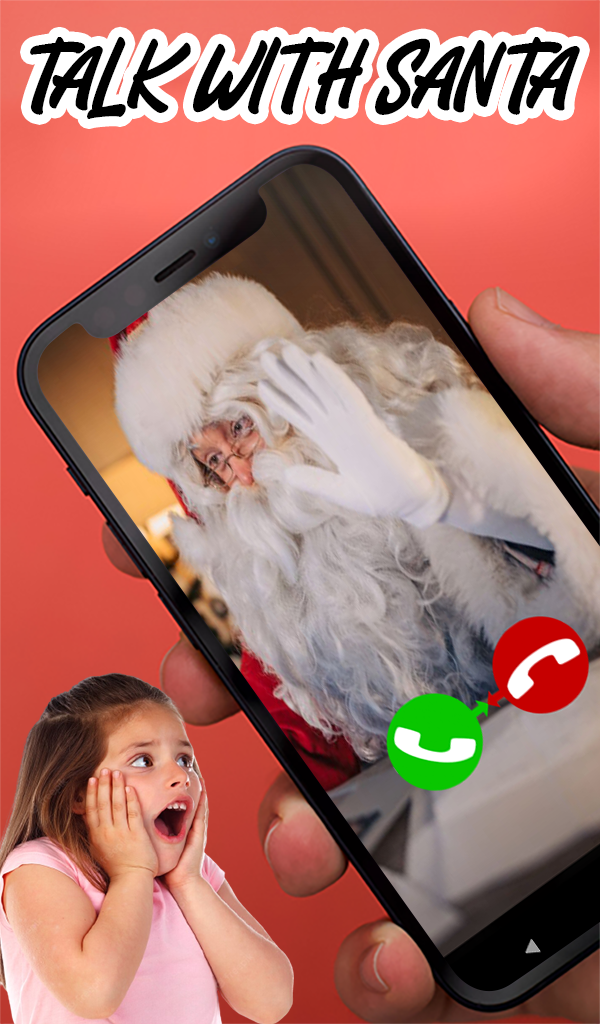 Talking Christmas SANTA CLAUS - Fake Video Call with Santa Claus & chat ...