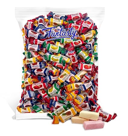 Amazon.com : Funtasty Assorted Taffy Candy, Fruit & Berry Flavors, Pack ...