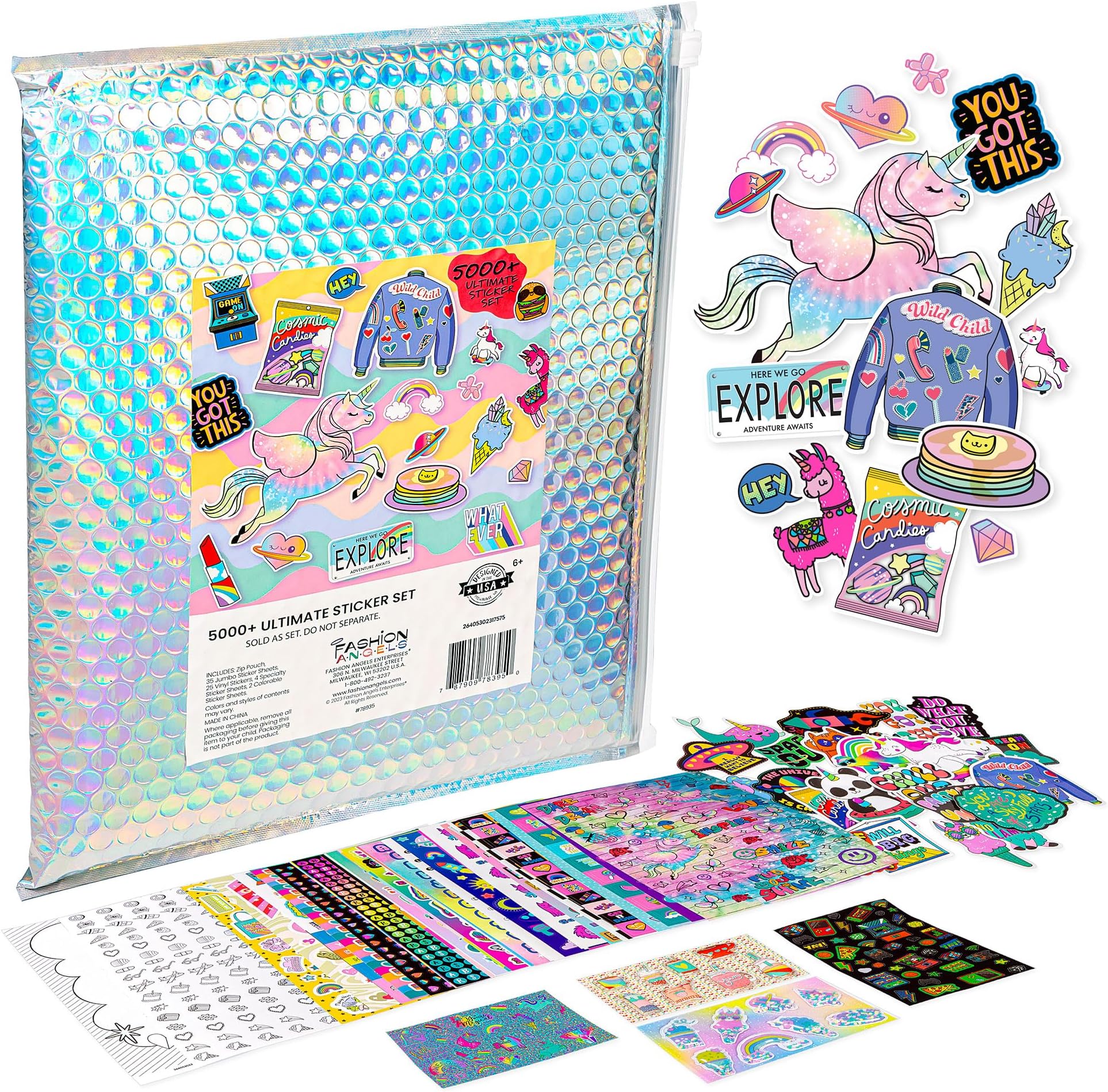 Amazon.com: Fashion Angels Ultimate Sticker Set - Includes 5000 ...