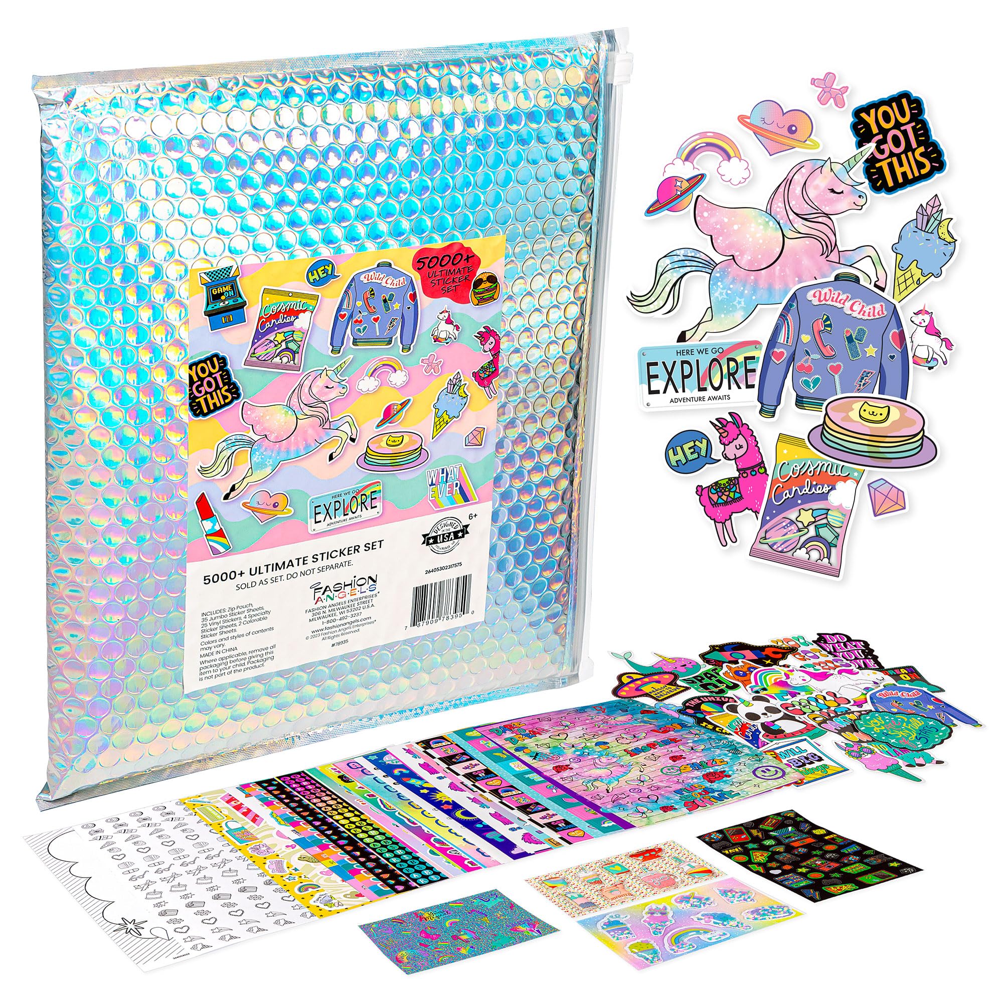 Amazon.com: Fashion Angels Ultimate Sticker Set - Includes 5000 ...