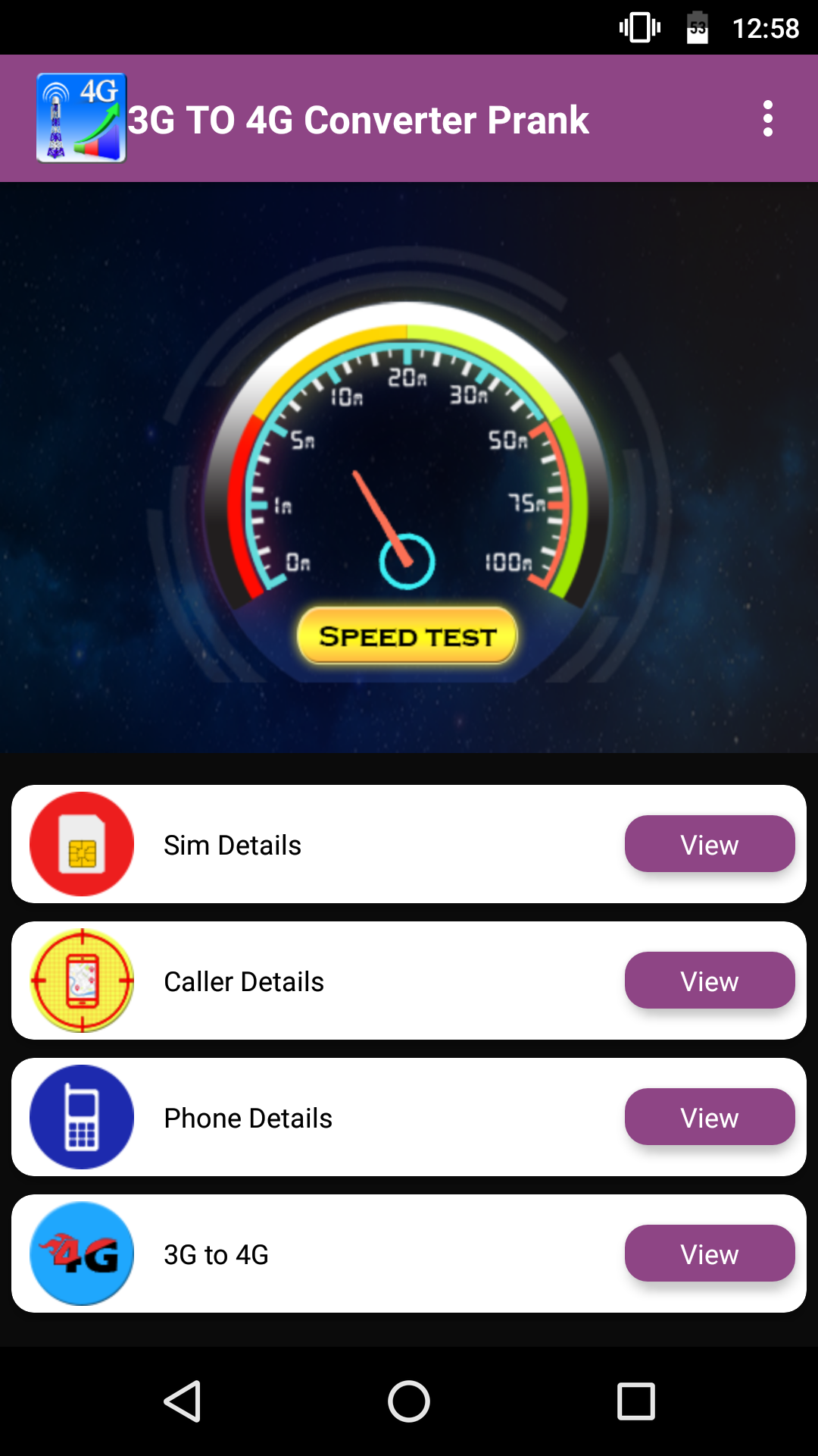 3G 4G Converter | Speed Test -Simulator PRO - App on Amazon Appstore