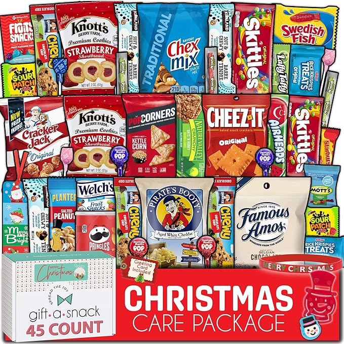 Amazon.com: Gift A Snack - Christmas Candy Stocking Stuffers, Pre ...
