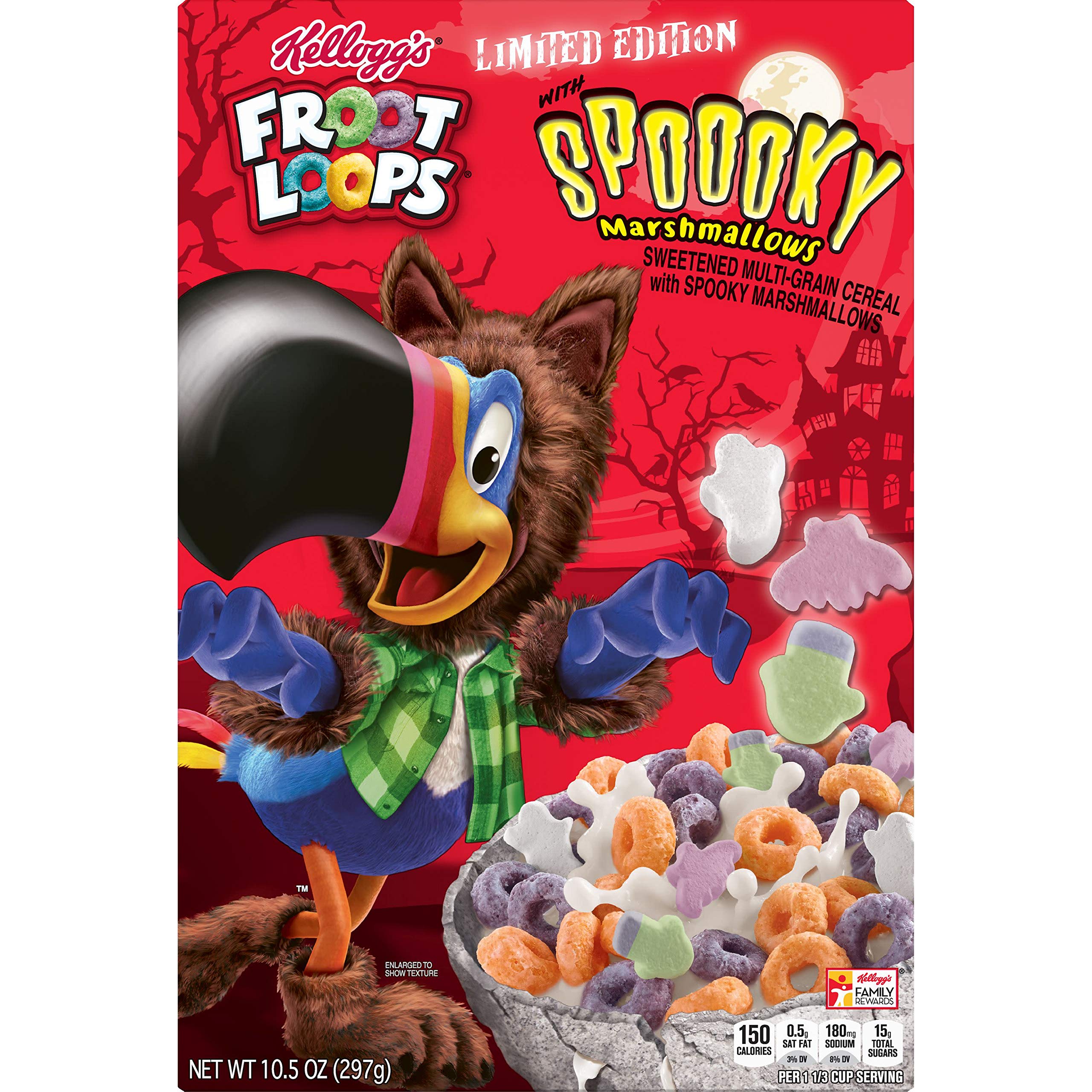 Kellogg’s Froot Loops Breakfast Cereal with Marshmallows, Fruit ...