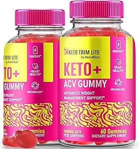 Amazon.com: NutraRize (2 Pack) Keto Lite Trim ACV Gummies, KetoLite ...