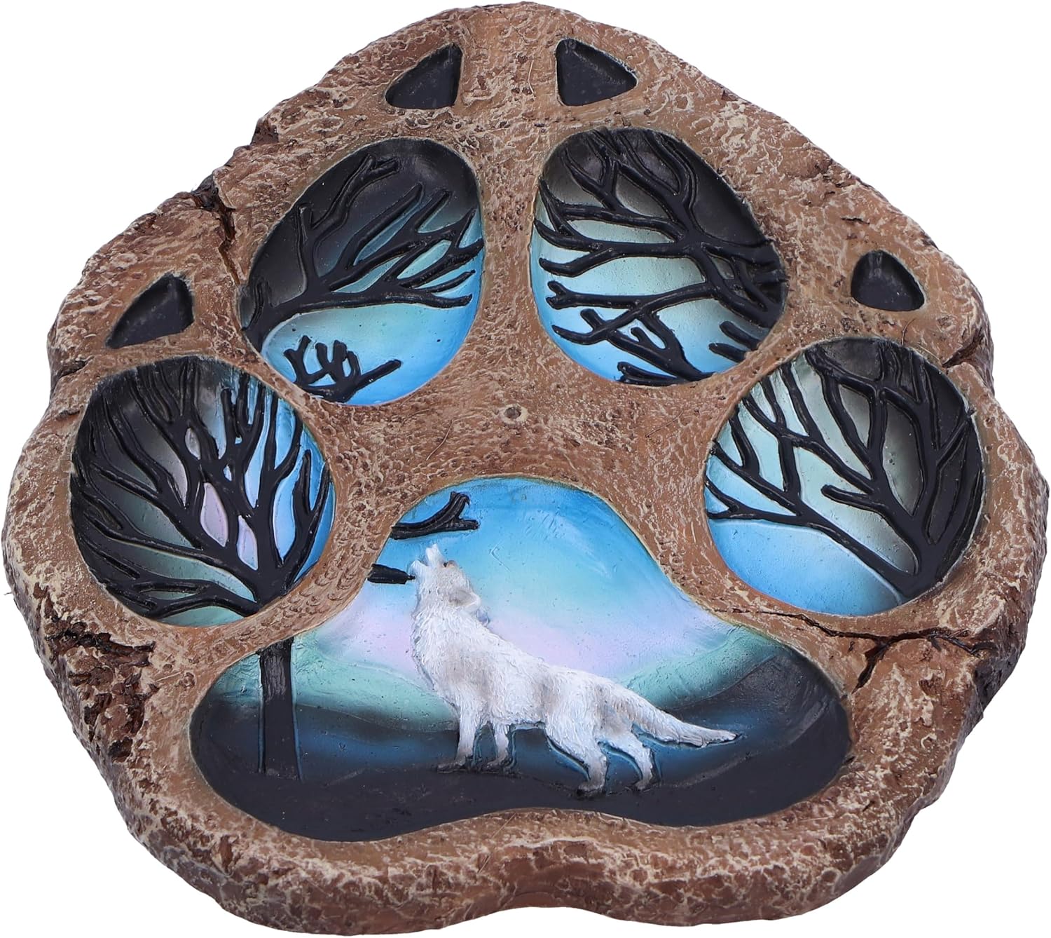 Nemesis Now Tracks of the Wild Incense Burner 15.5cm, Resin, Wolf Paw ...