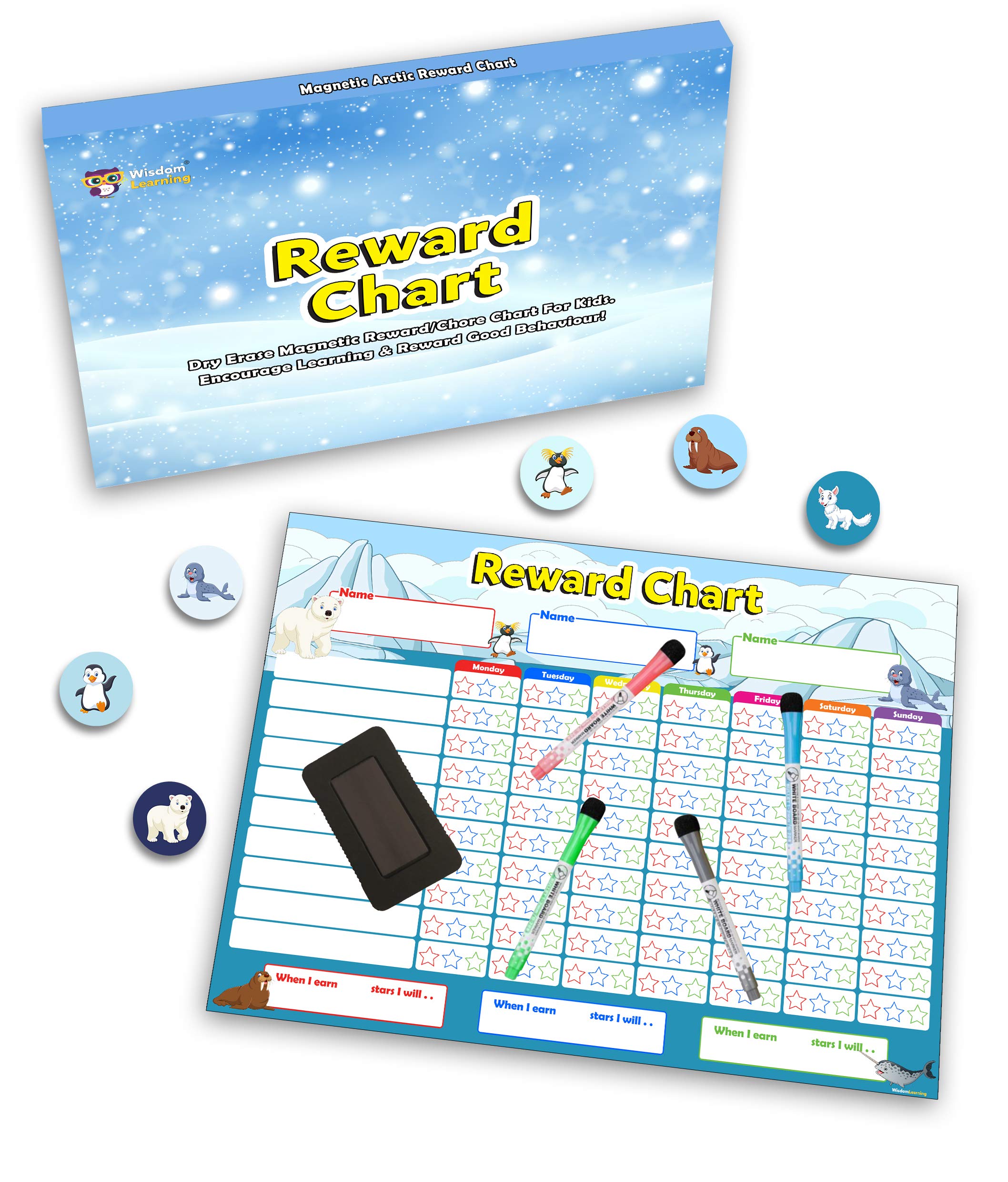 Wisdom Learning Arctic Reward Magnetic Star Chart School Potty ...