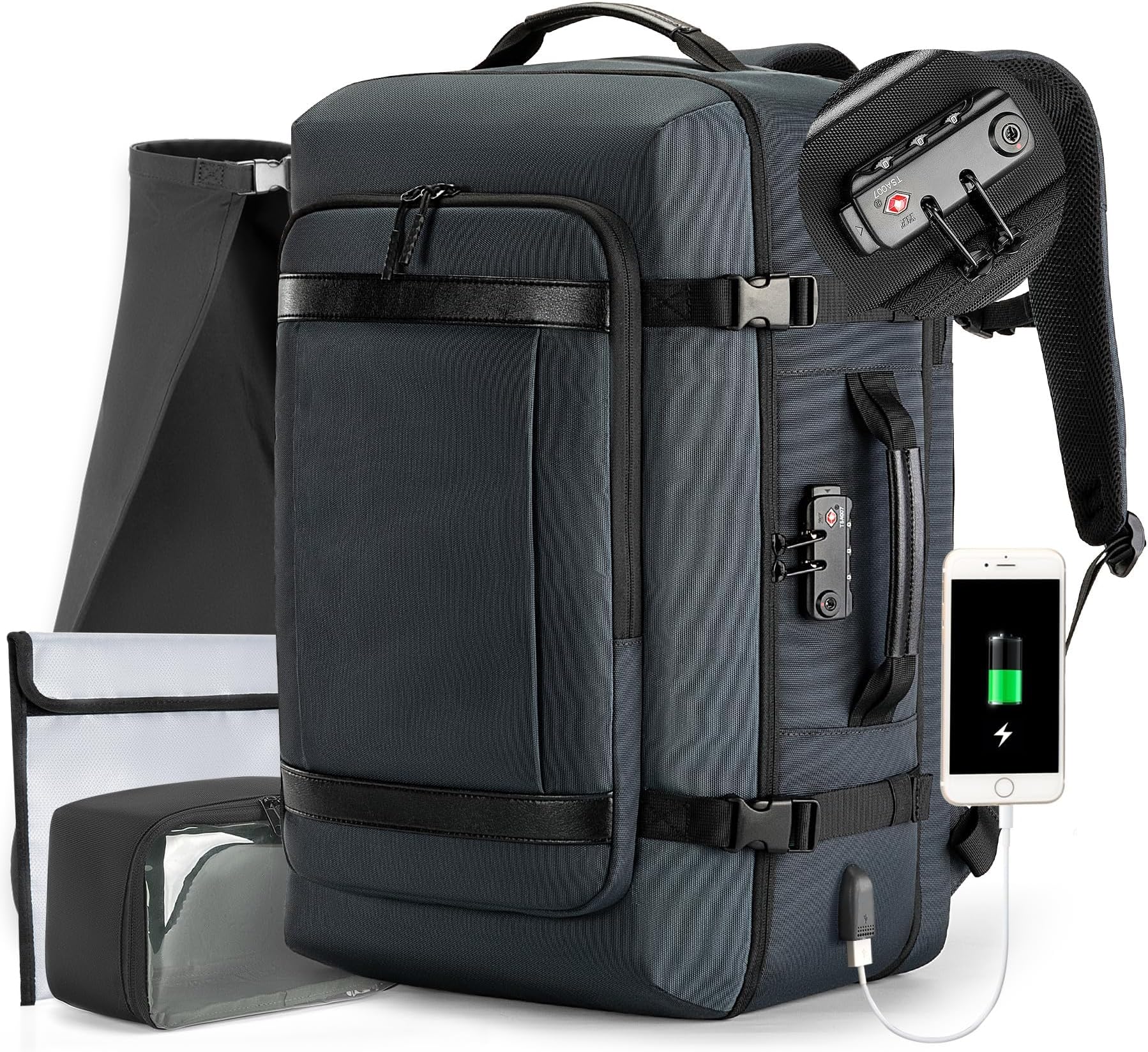 VGOAL Carry on Backpack,45L Expandable Backpacks Weekender Overnight ...