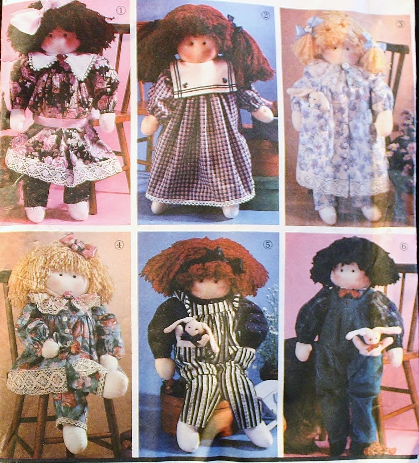 Amazon.com: Simplicity Crafts Pattern 8688 22-Inch Stuffed Rag Doll ...