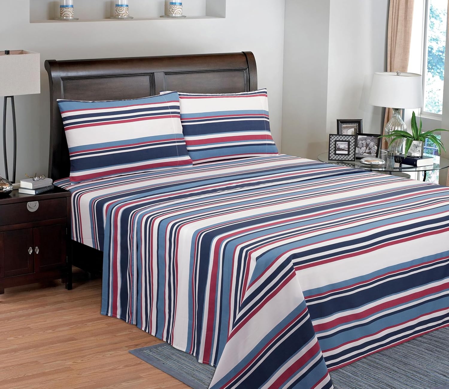 Amazon.com: MAYFAIR HOMES 100% Cotton Sheet Set – Soft, Breathable ...