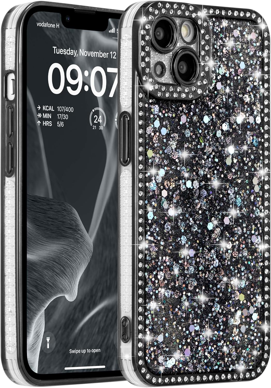 Amazon.com: FABSPARK Case for iPhone 11,Glitter Crystal Diamond ...