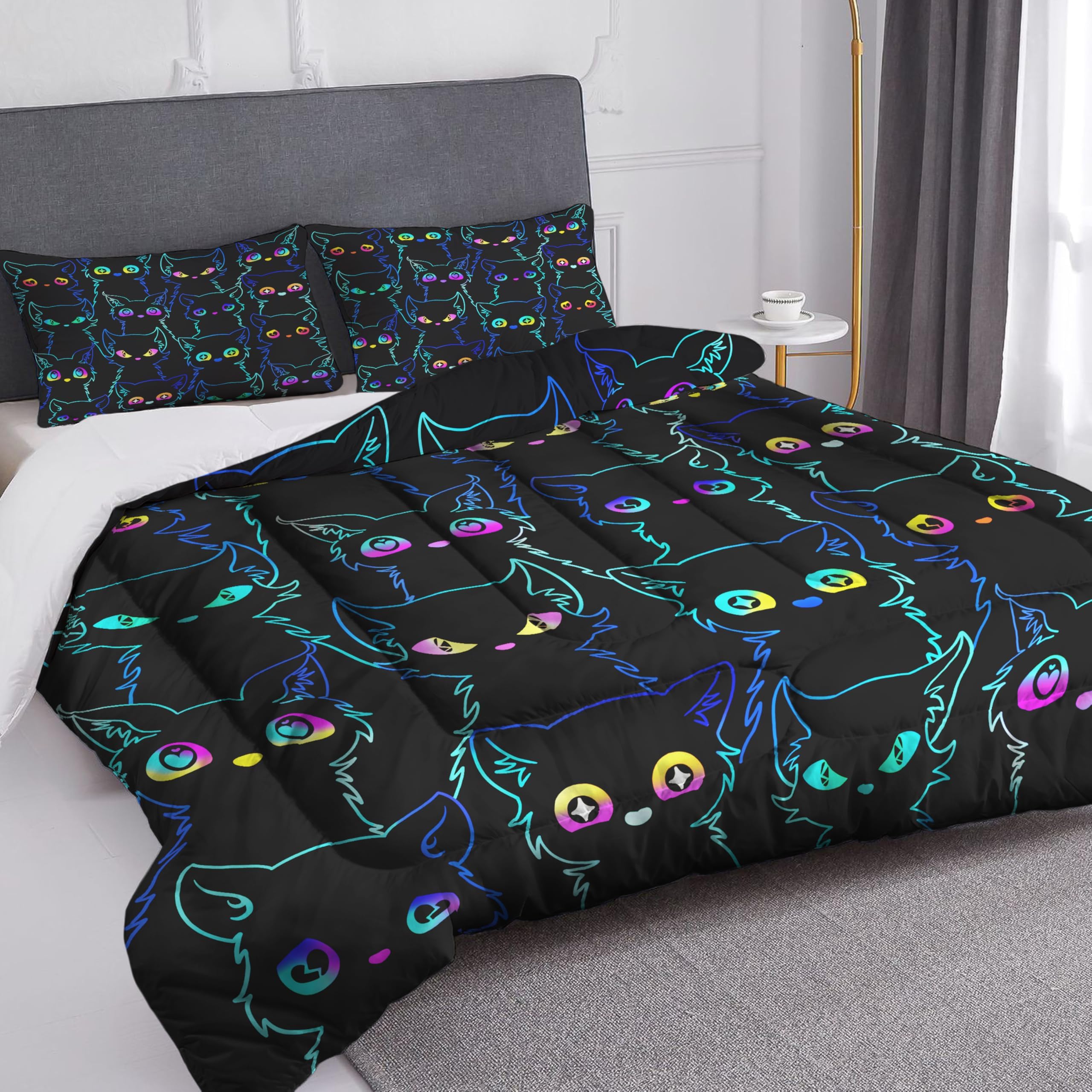 Amazon.com: Axolotl Kids Bedding Cartoon Twin Size,Gradient Line Cute ...