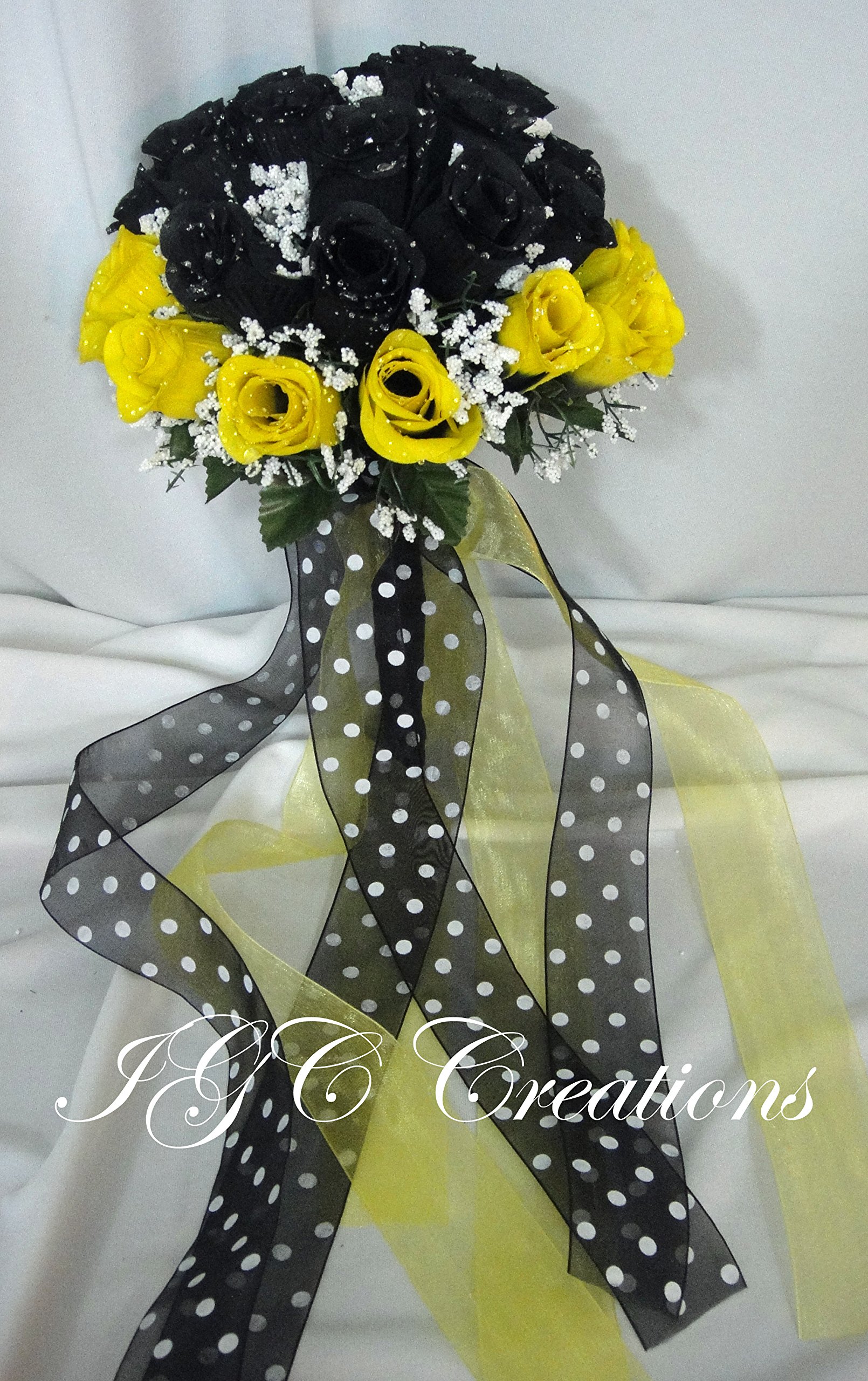 Black And Yellow Wedding Bouquets