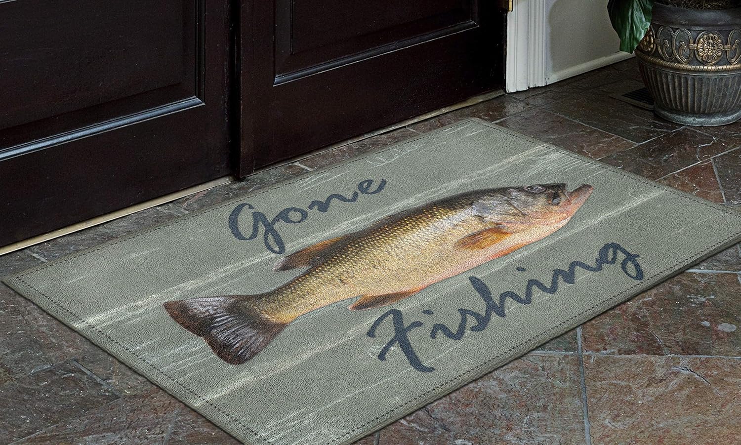 Amazon.com: Brumlow Mills Gone Fishing Rustic Area Rug for Bedroom and ...