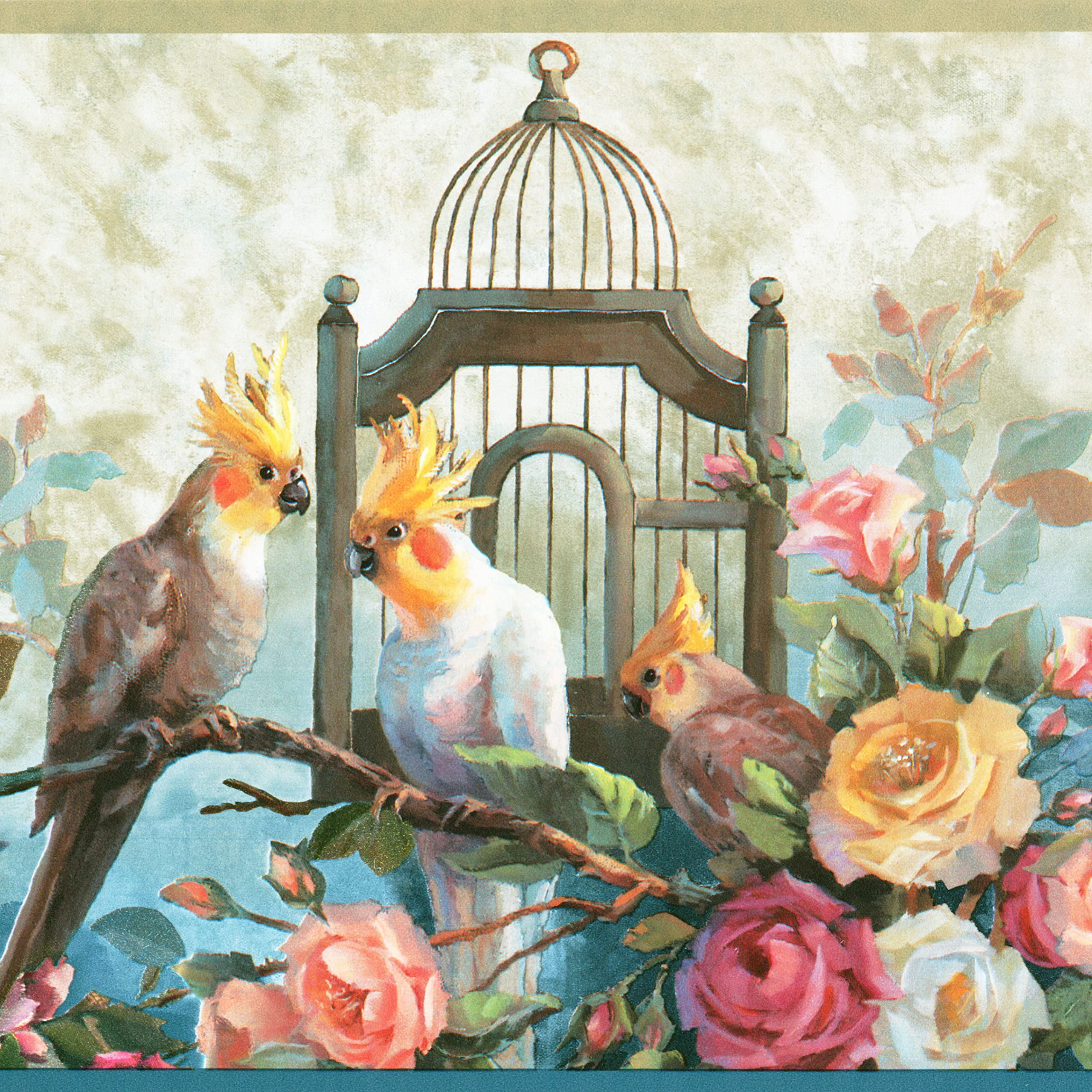 Parrot Wallpaper Borders Buy Wallpaper Border Birds Wallpaper Border