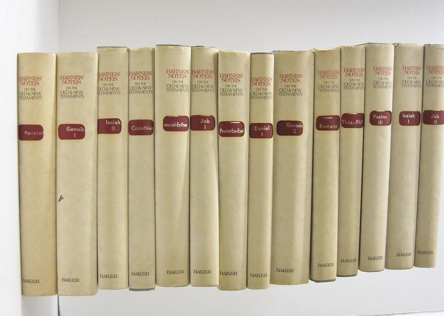 BARNES' NOTES ON THE OLD & NEW TESTAMENT: 27 VOLUMES; An Explanatory ...