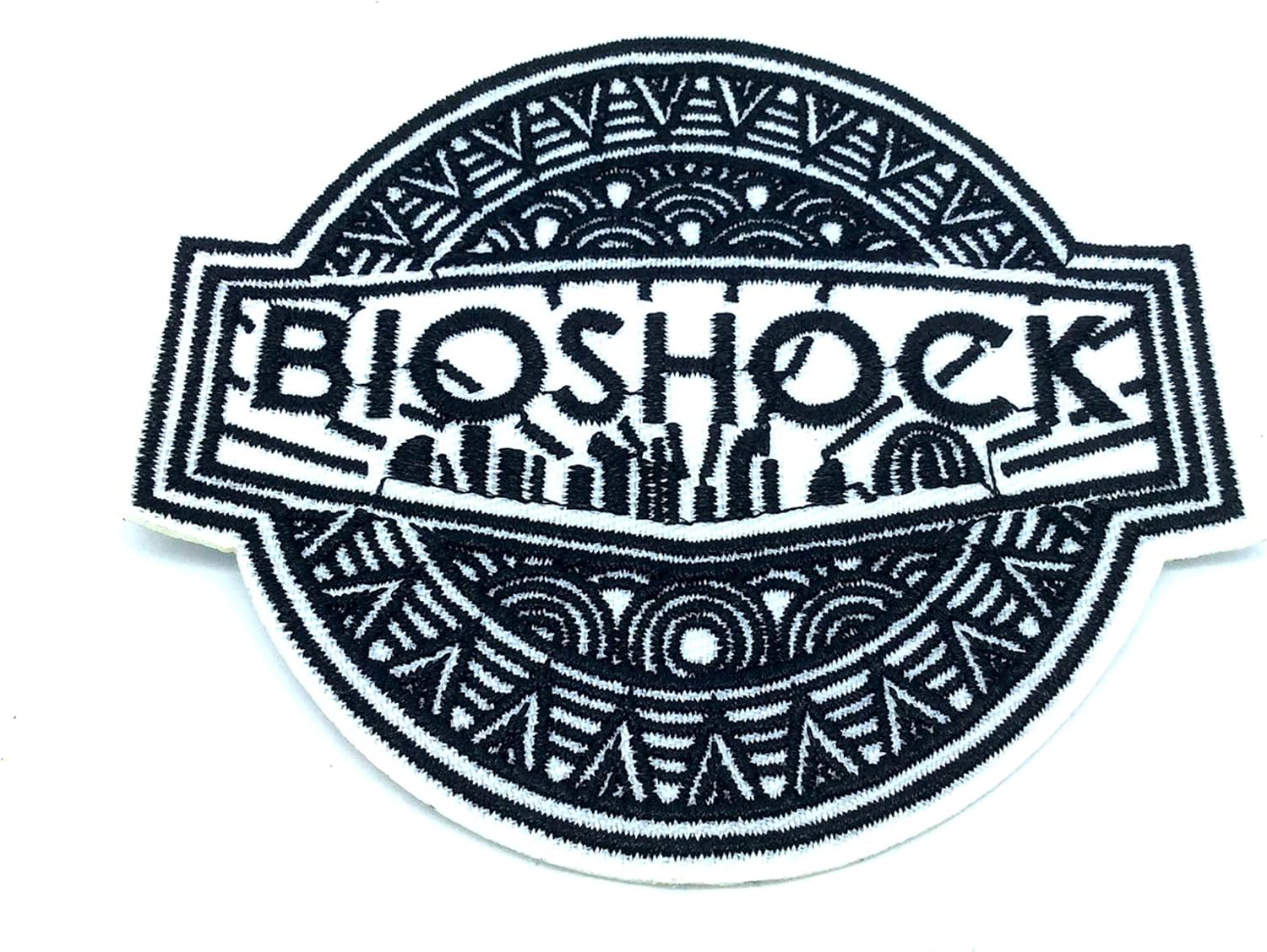 Bioshock Rapture Logo Iron On Sew On Embroidered Fan Patch : Amazon.co ...