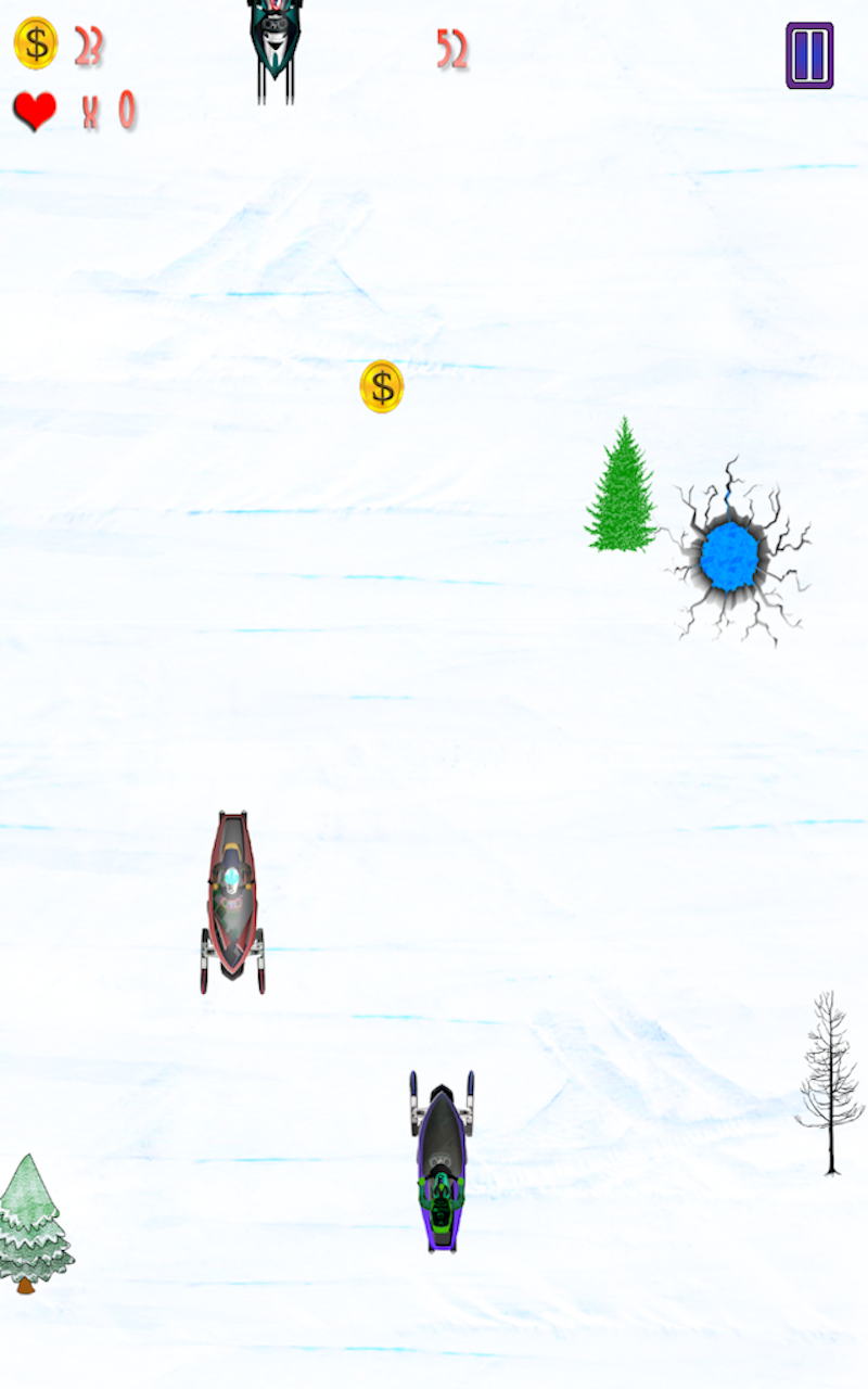 Snowmobile Cold Winter Mountain Race : The Endless Snow Run - Free ...