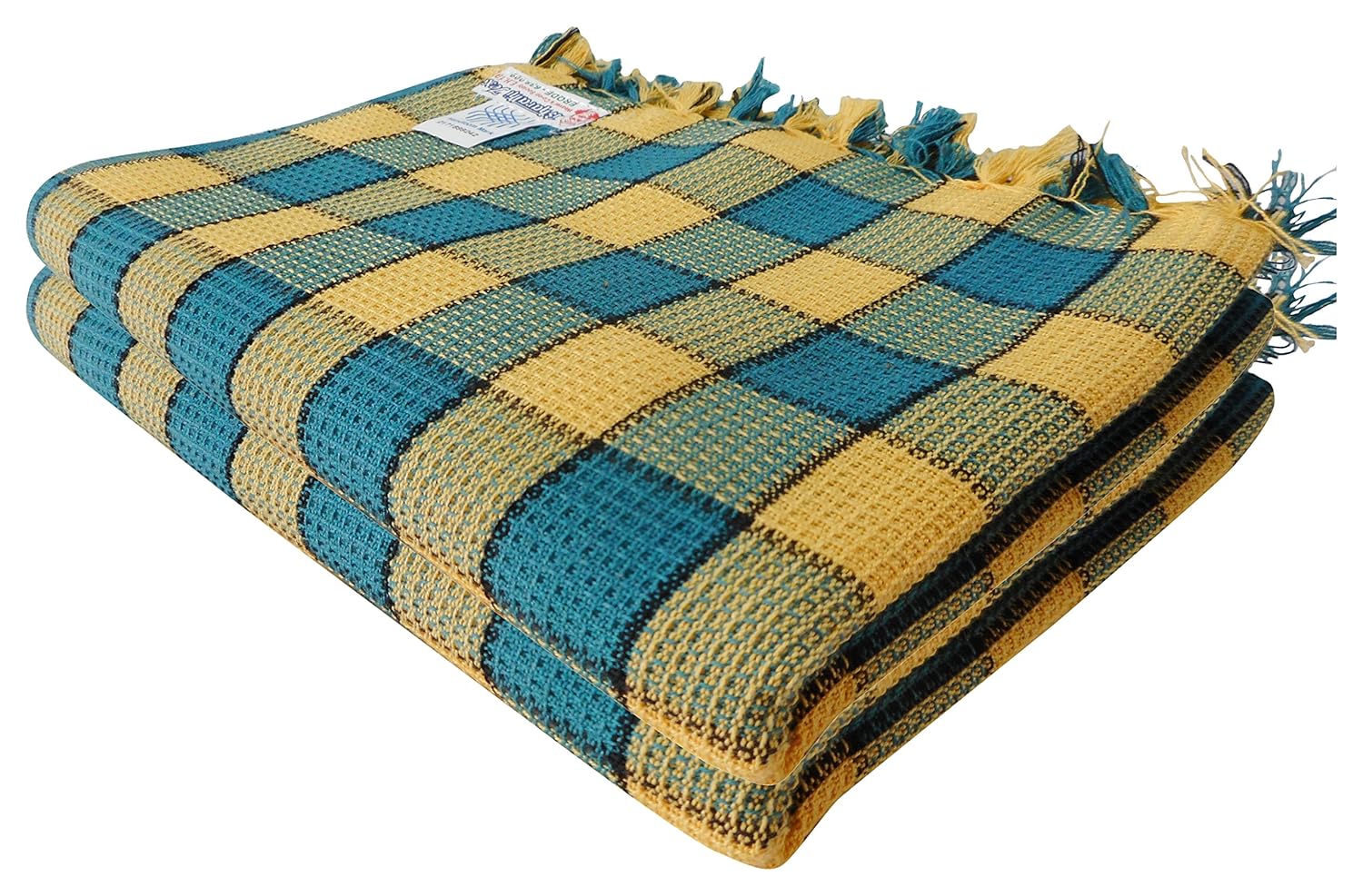 Bharathi Handlooms 200 GSM Cotton Shower Towel Set - Multi-Color ...