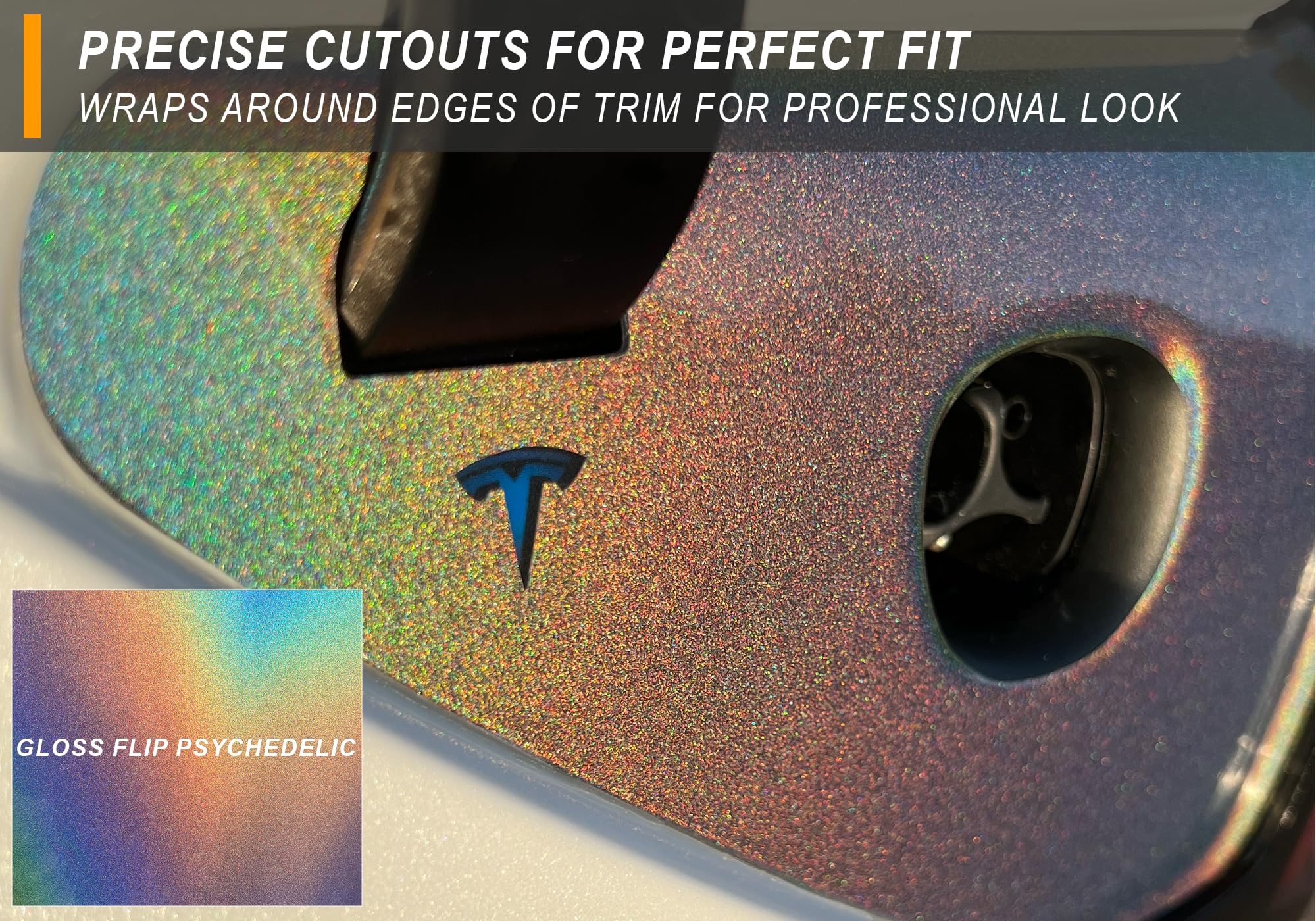 Snapklik.com : Custom Cut Graphics Charge Port Wrap For Tesla Model 3