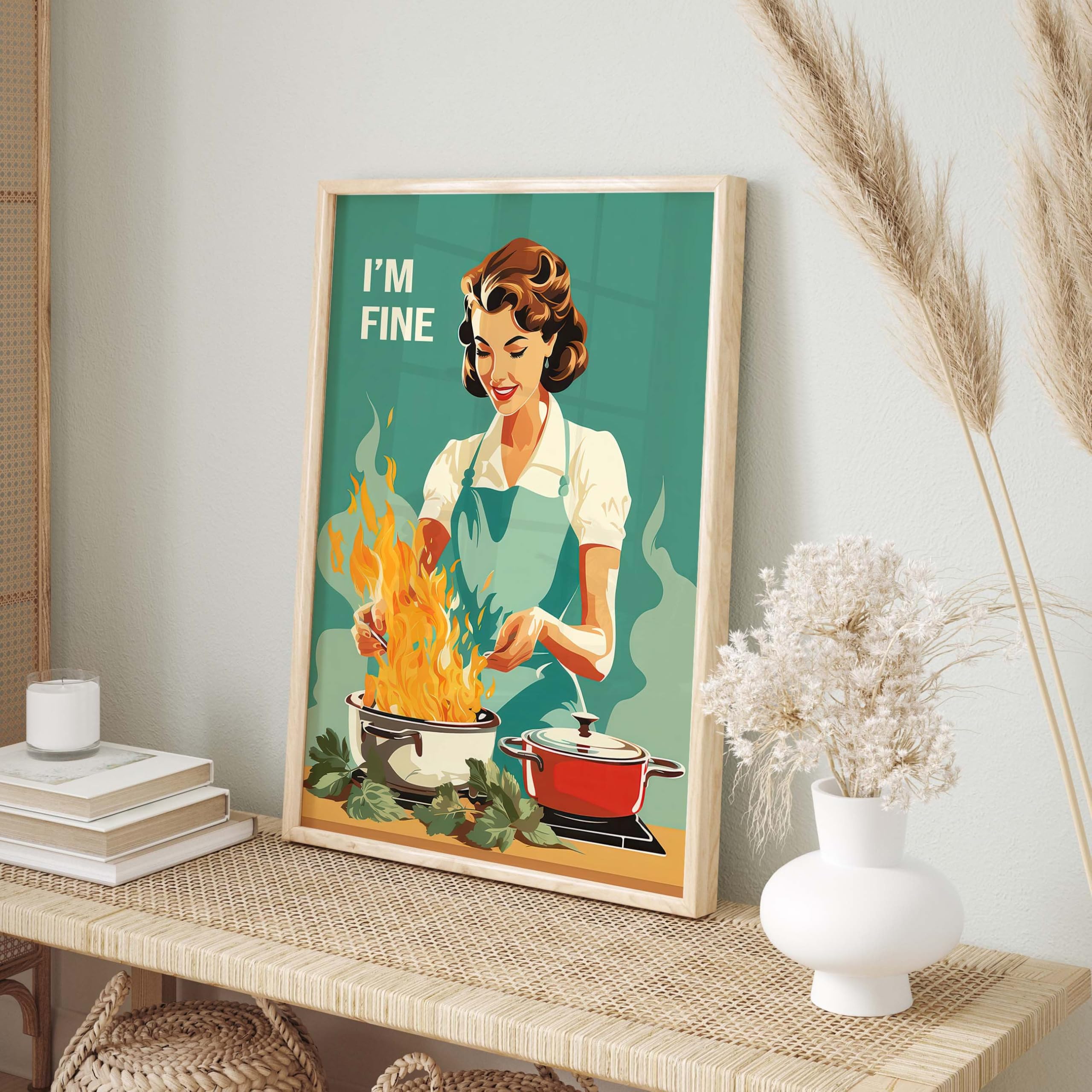 Vintage Lady Cooking