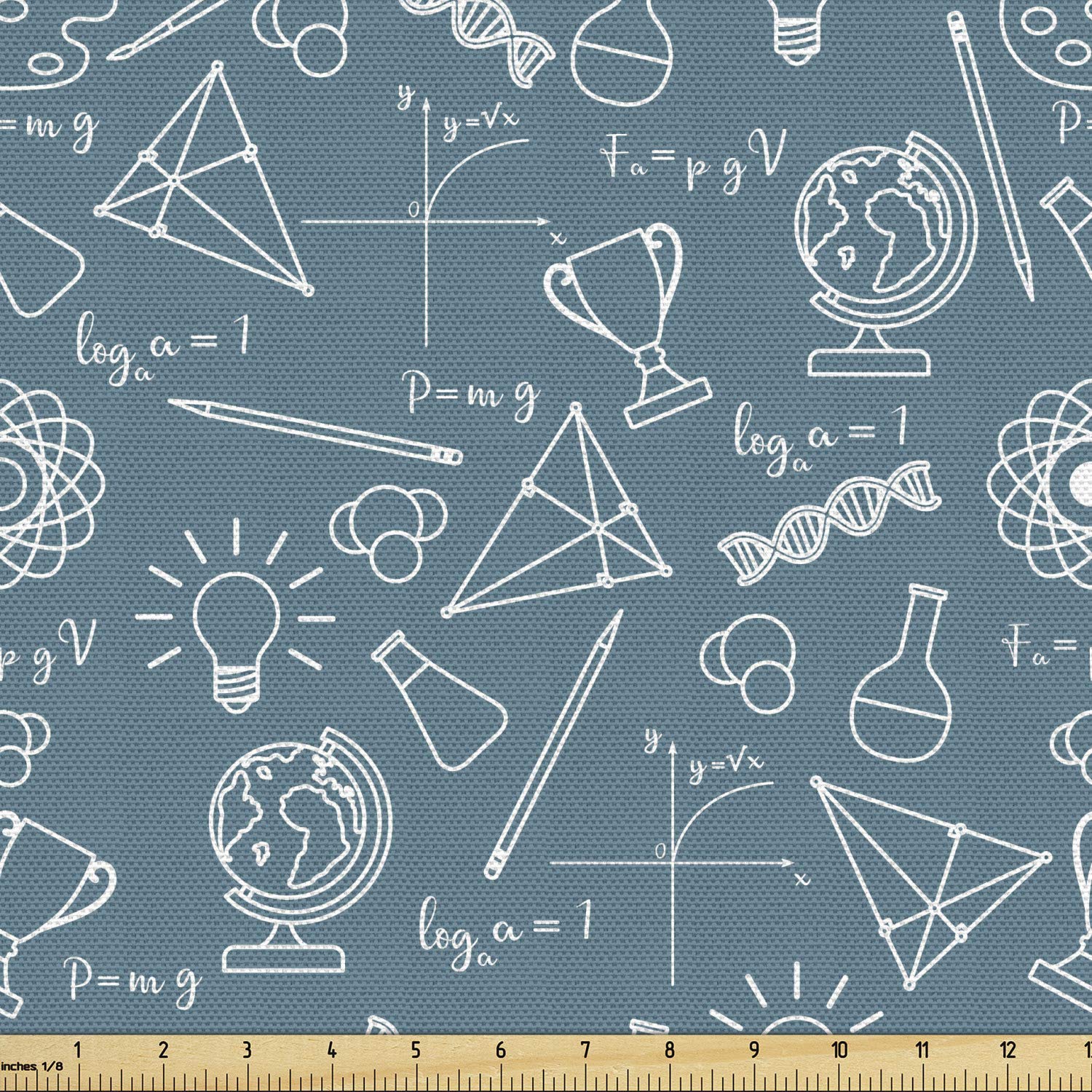 Snapklik.com : Lunarable Science Fabric By The Yard, Back To Theme