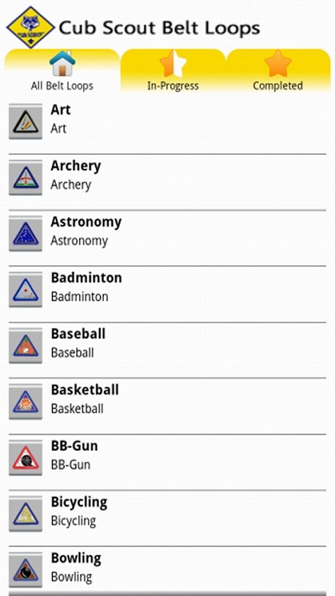 Cub Scout Belt Loops - App on Amazon Appstore