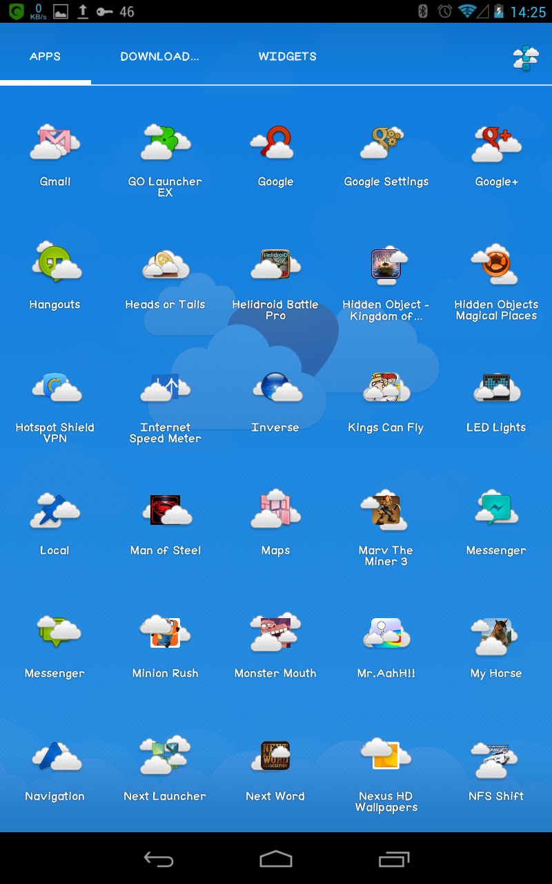 Cloud Love APEX/ADW/GO Theme - App on Amazon Appstore